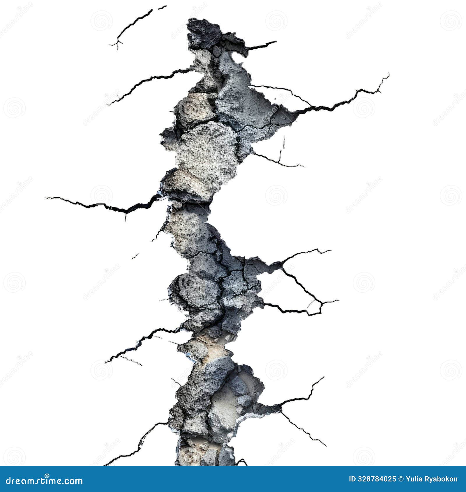 Cracked Ground Representing Earthquake Damage, Destruction, and ...