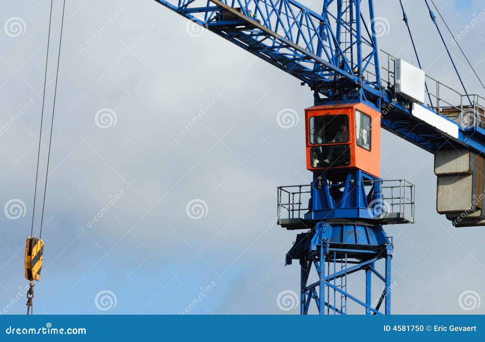 Large crane stock photo. Image of engineering, area, industry - 4581750