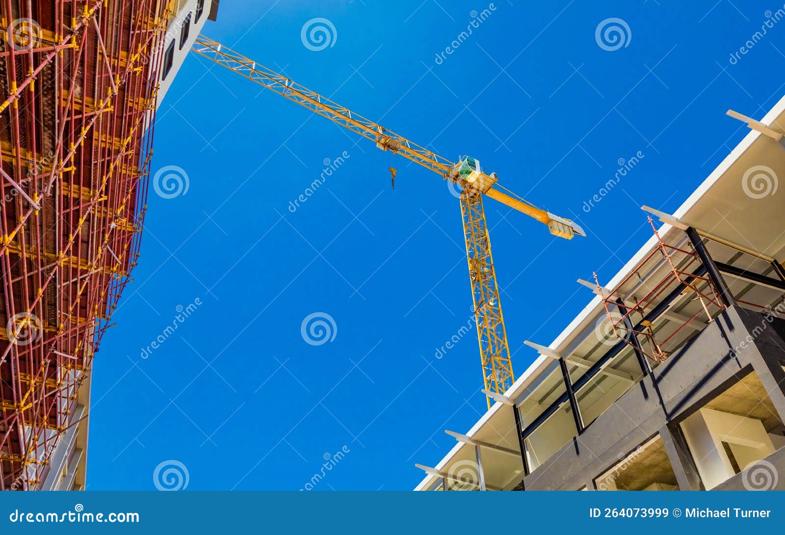 Large Crane for Working on a Building Construction Site Stock Image ...