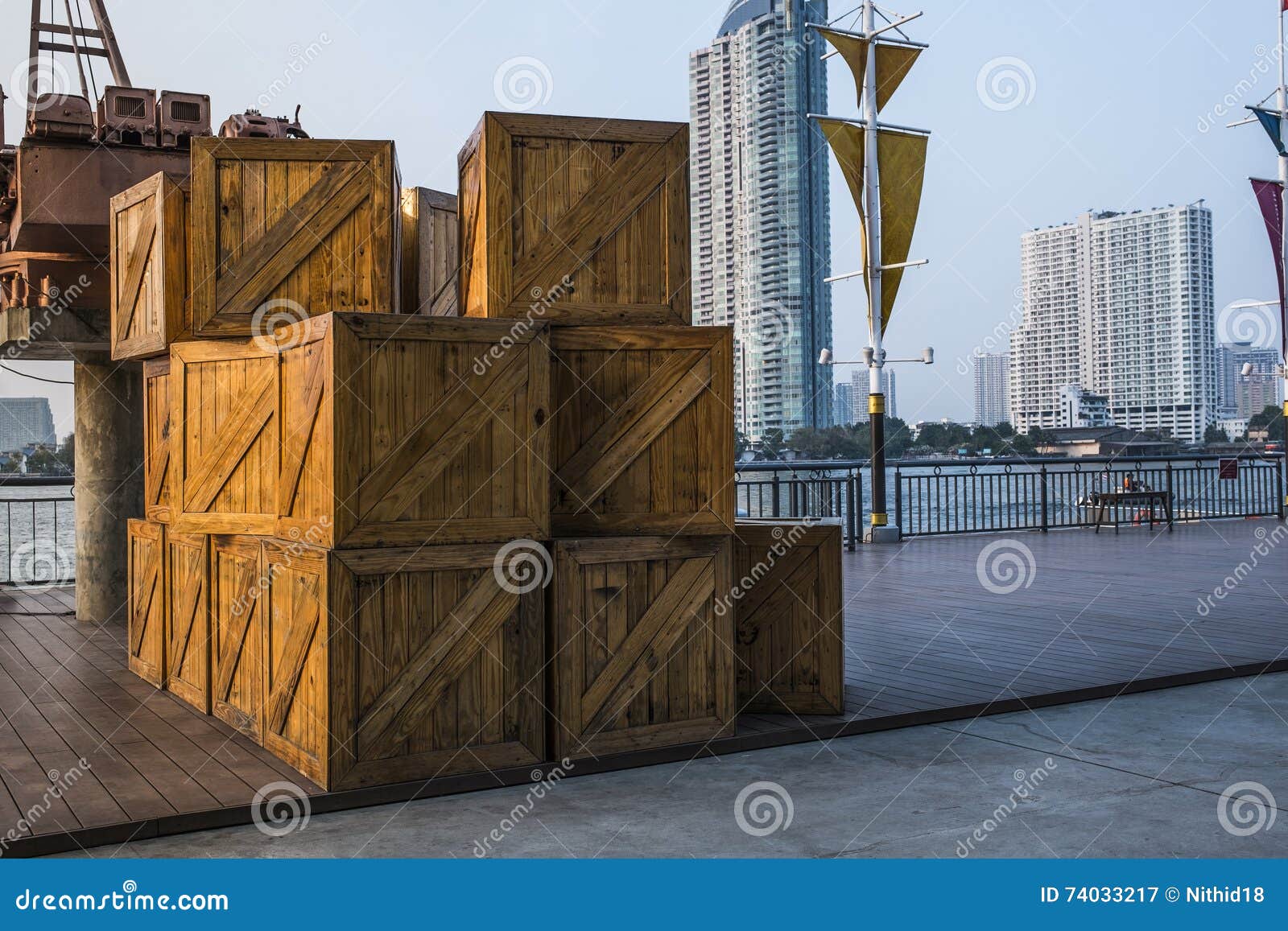 Large crates stock image. Image of package, transportation - 74033217
