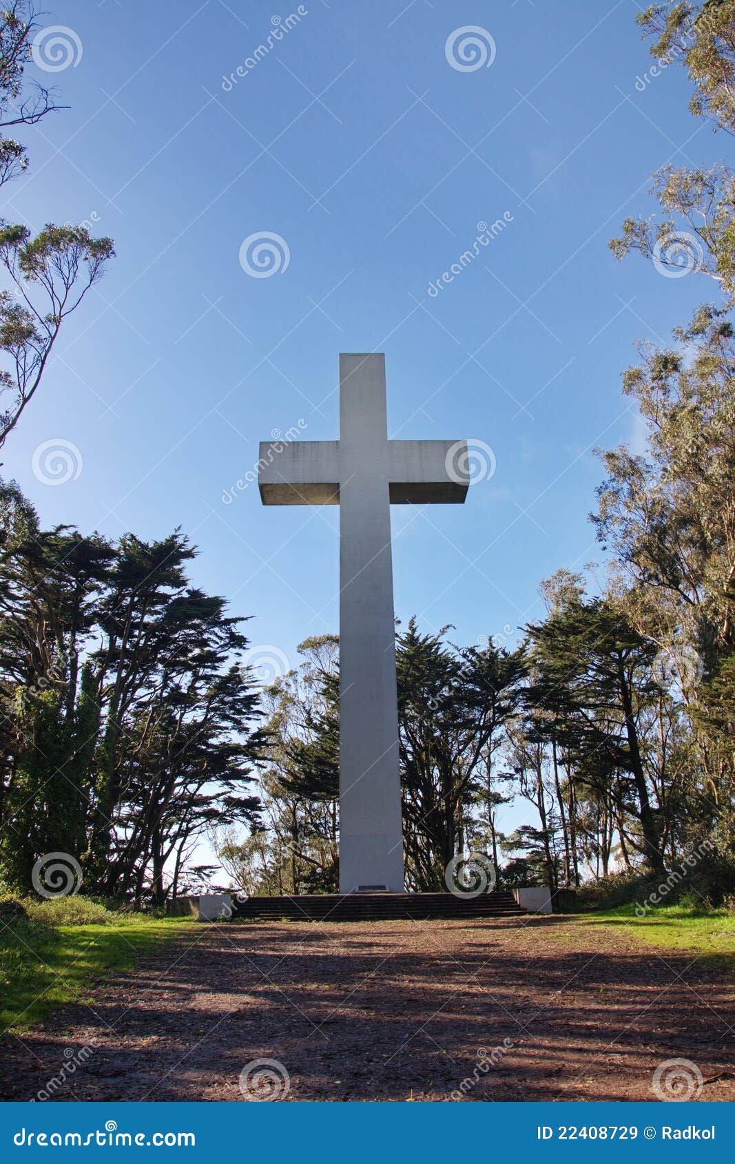Large cross in a park stock image. Image of park, visit - 22408729