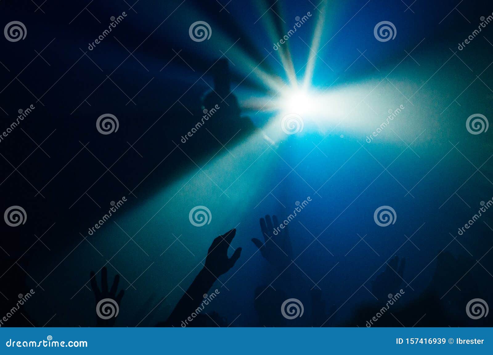 Large Crowd of People at a Stadium Concert in the Dark Editorial Stock ...