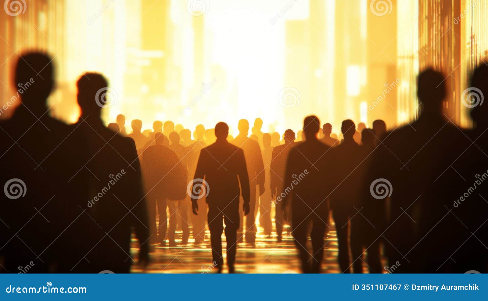 A Large Crowd of People Standing Together. Stock Image - Image of ...