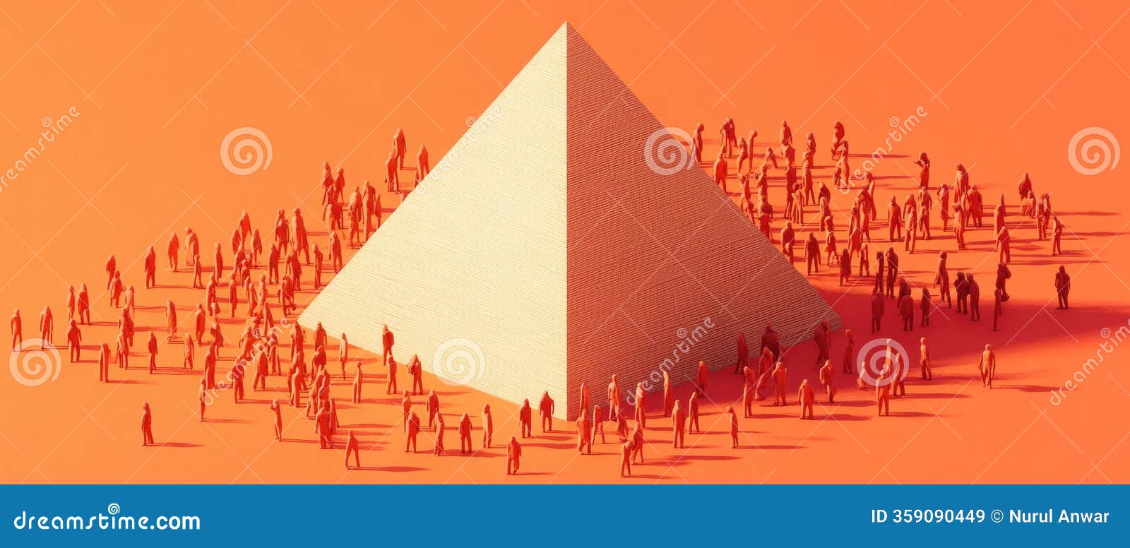 3d Collective Pyramid Cartoon Vector | CartoonDealer.com #34224601