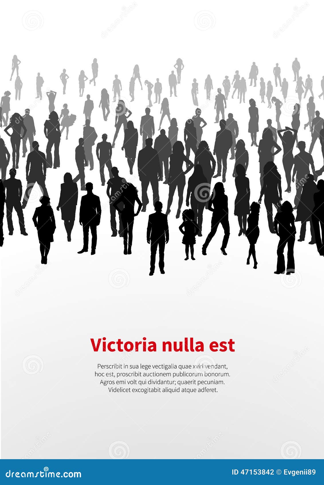 Large Crowd of People. Vector Background Stock Vector - Illustration of ...