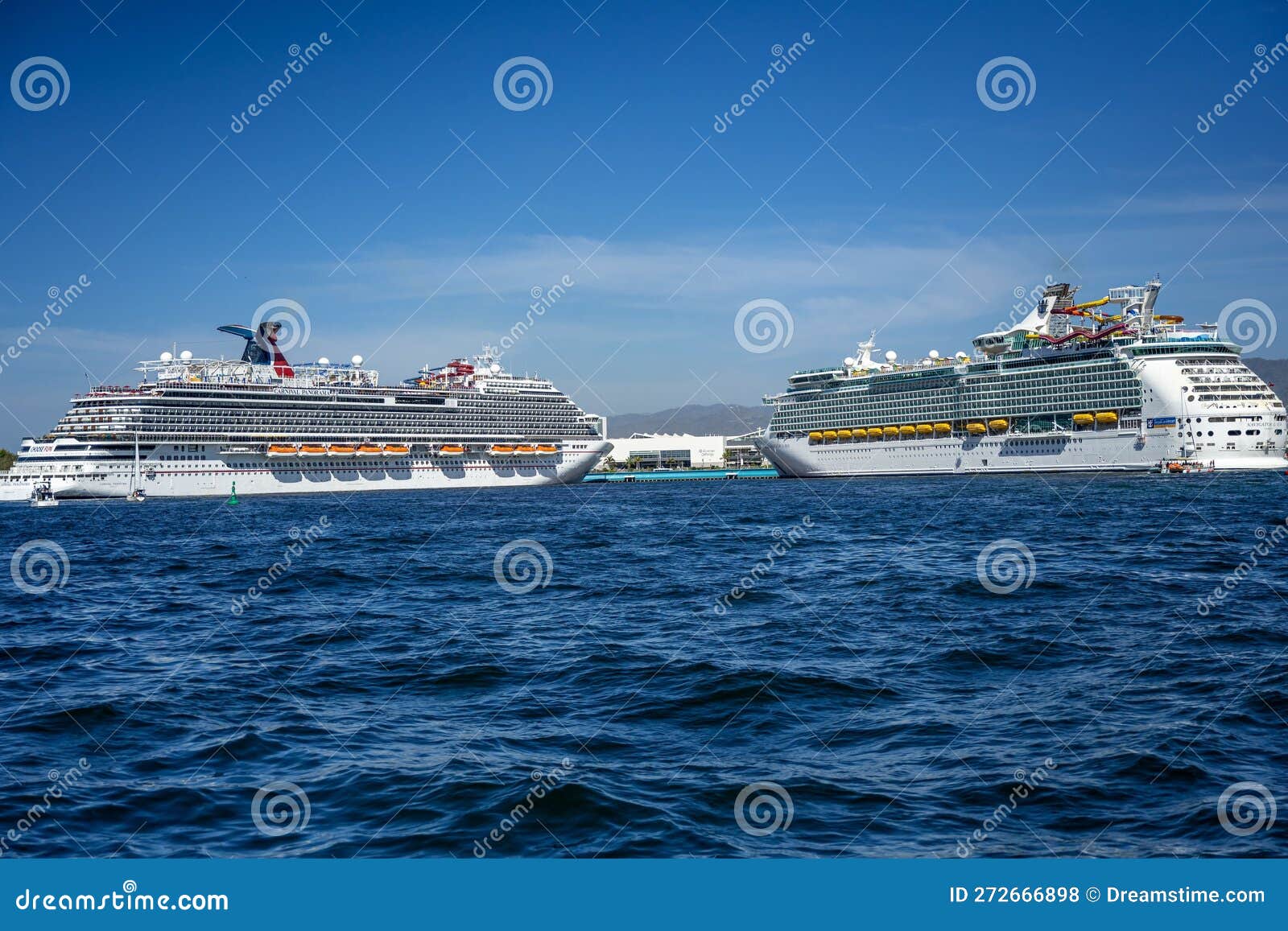 Large Cruise Ships Docked in a Port in Mexico Editorial Stock Photo ...
