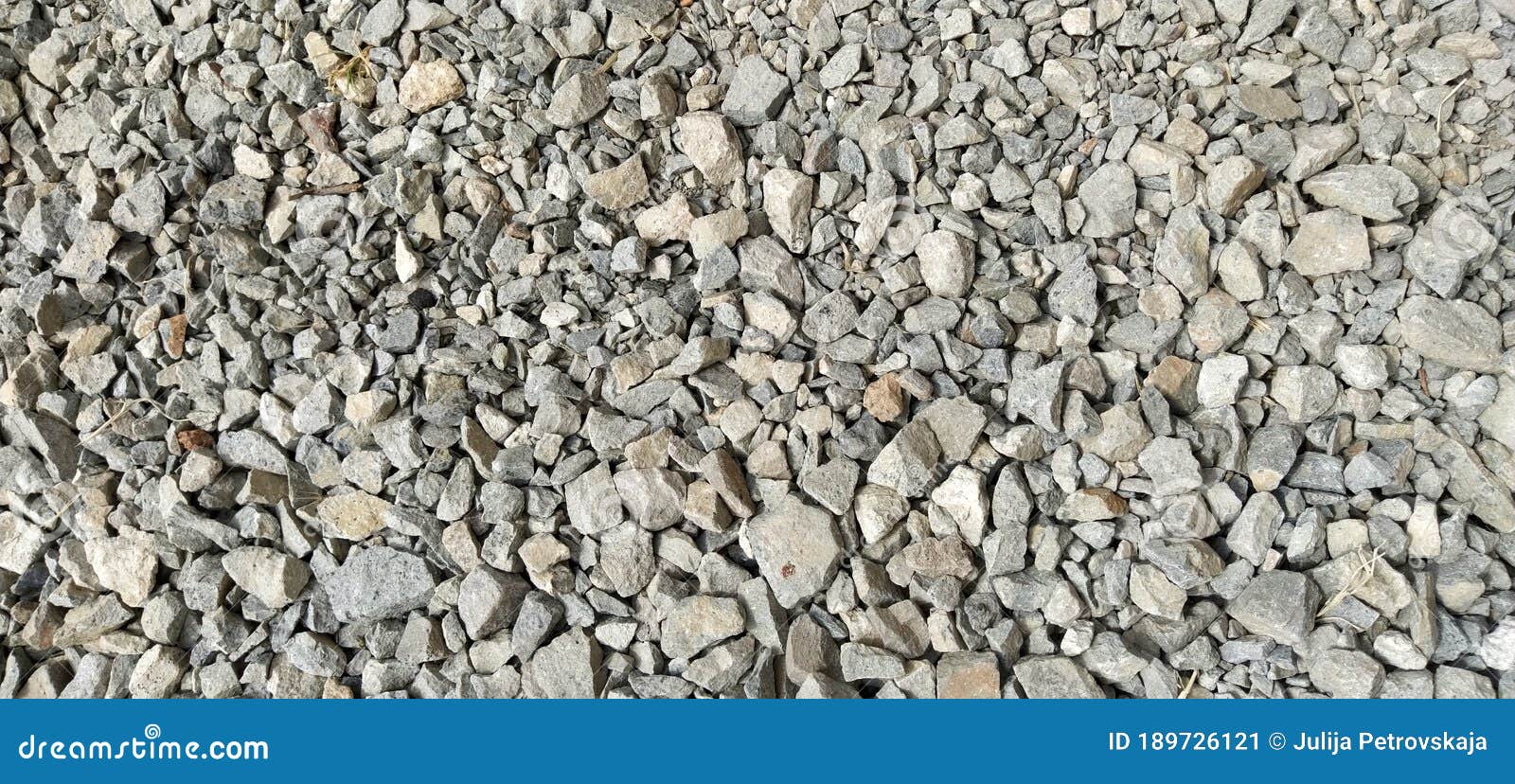 Large Crushed Stone of Light Gray Color. Small Rocks for Background ...