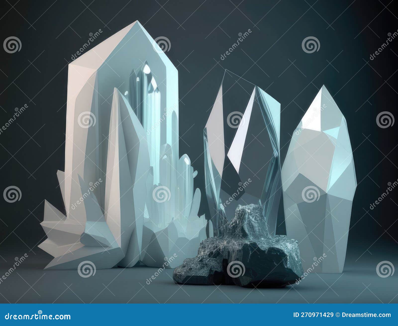 Large Crystal Formation with Sharp Edges and Interesting Geometric ...