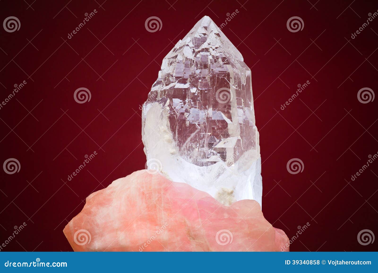 Raw White Quartz Stone Isolated On White Background Stock Photography ...