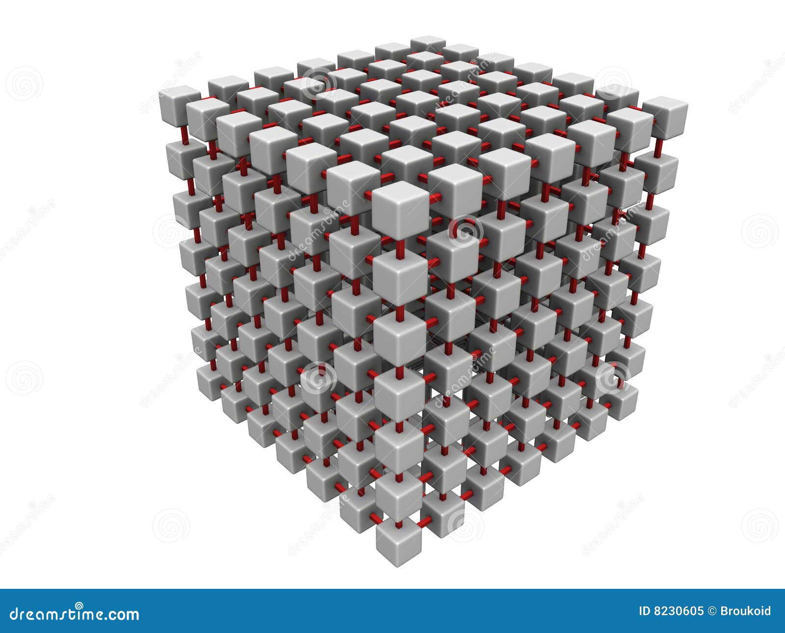 Large cube mesh stock illustration. Illustration of gray - 8230605