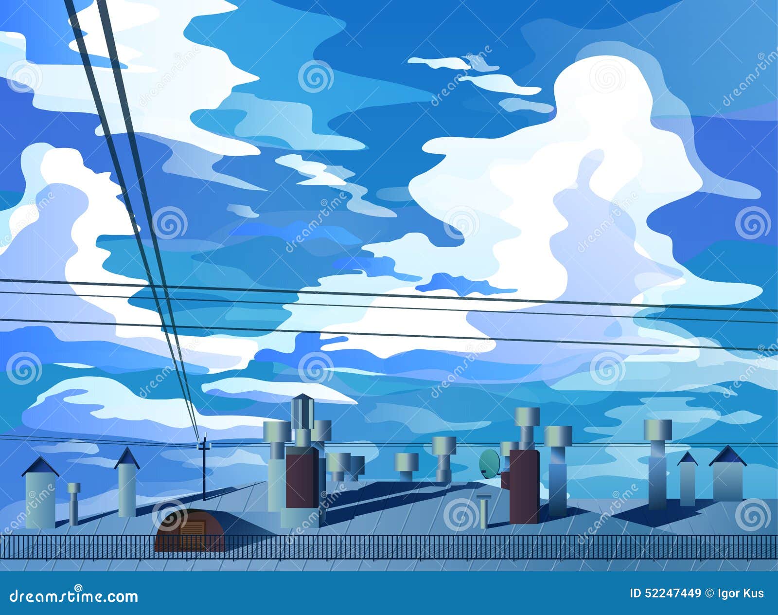 Rooftops Cartoons, Illustrations & Vector Stock Images - 11934 Pictures ...