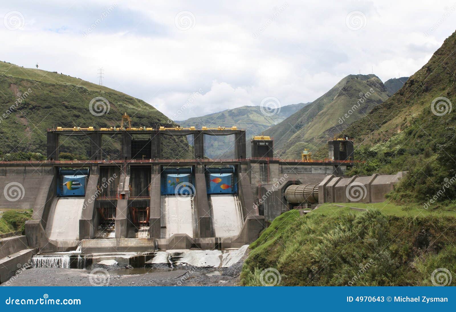 Large Dam stock image. Image of environmentally, danger - 4970643