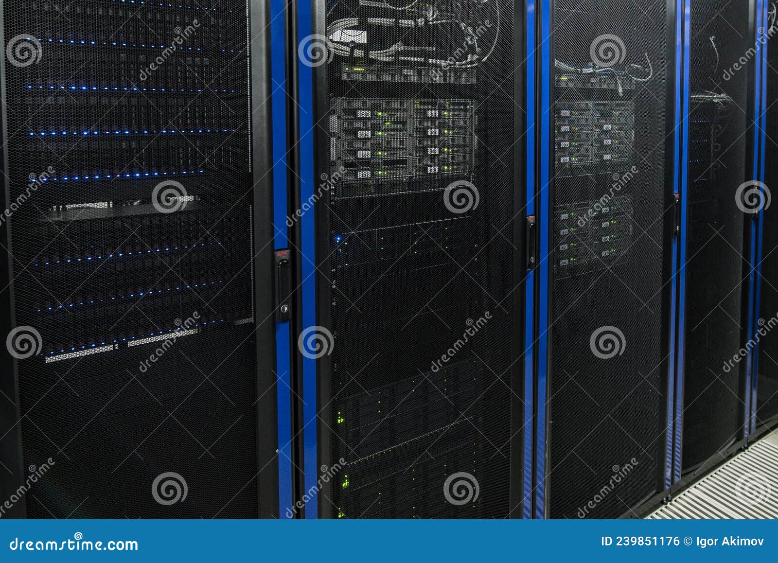 Cloud Storage of a Large Data Center Stock Photo - Image of ...
