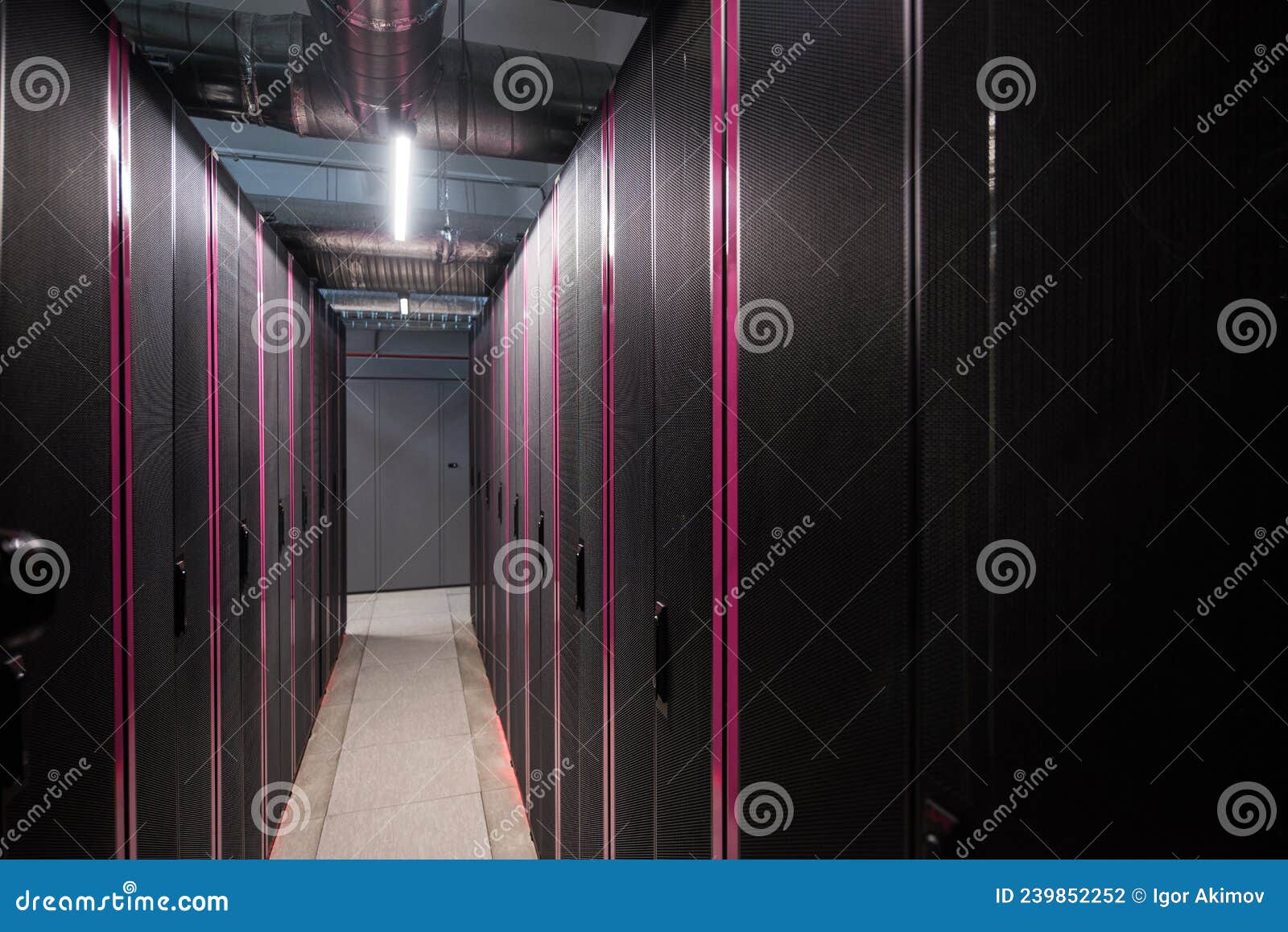 Cloud Storage of a Large Data Center Stock Photo - Image of connection ...