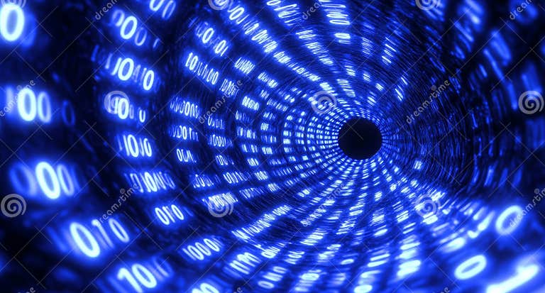 Large Data Cyber Strings. a 3D Depiction of Undulating Lines within an Information Code Field ...