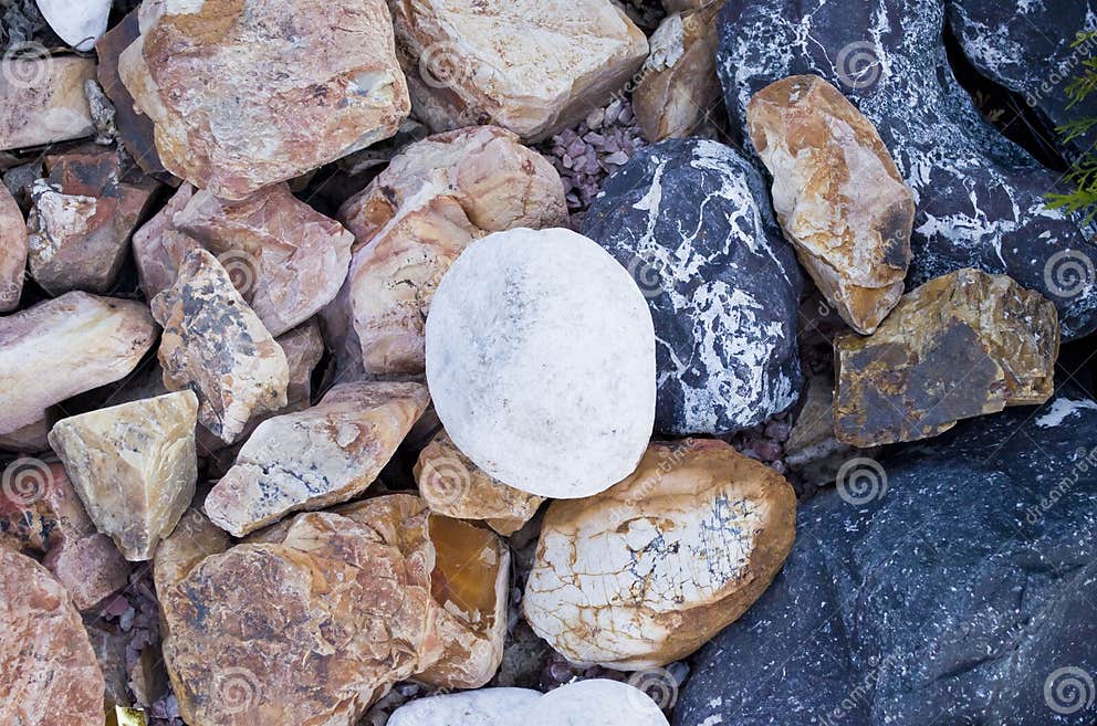 Large Decorative Rocks and Stones Stock Image - Image of brick ...