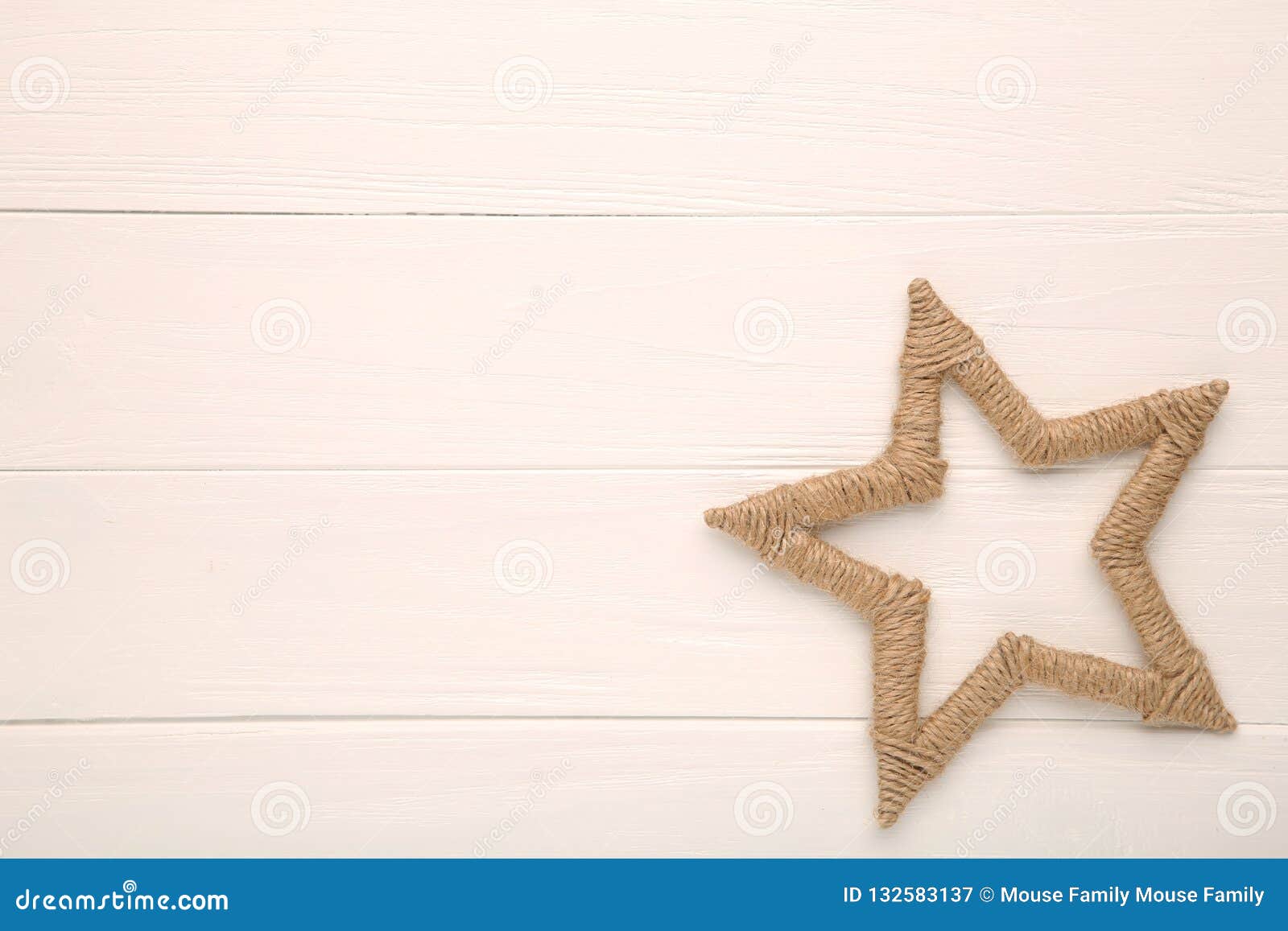 Large Decorative Thread Star on White Table Stock Image - Image of desk ...