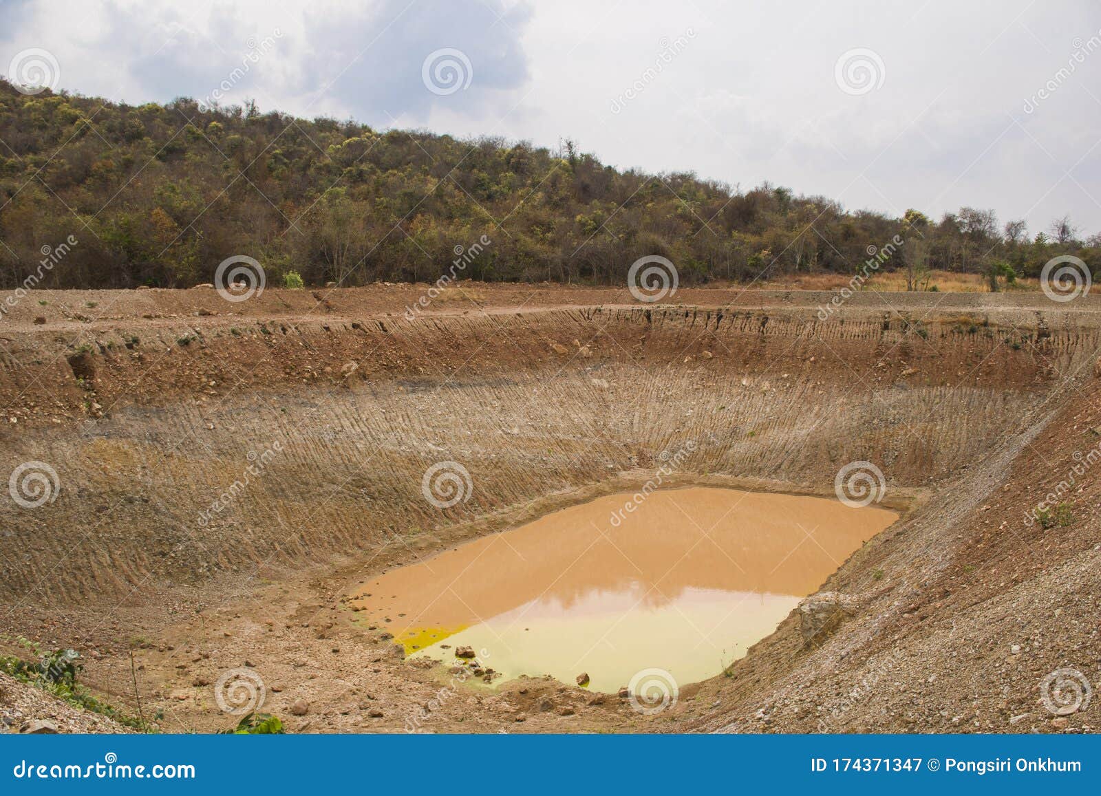 Pond arid stock image. Image of park, disaster, ecology - 174371347