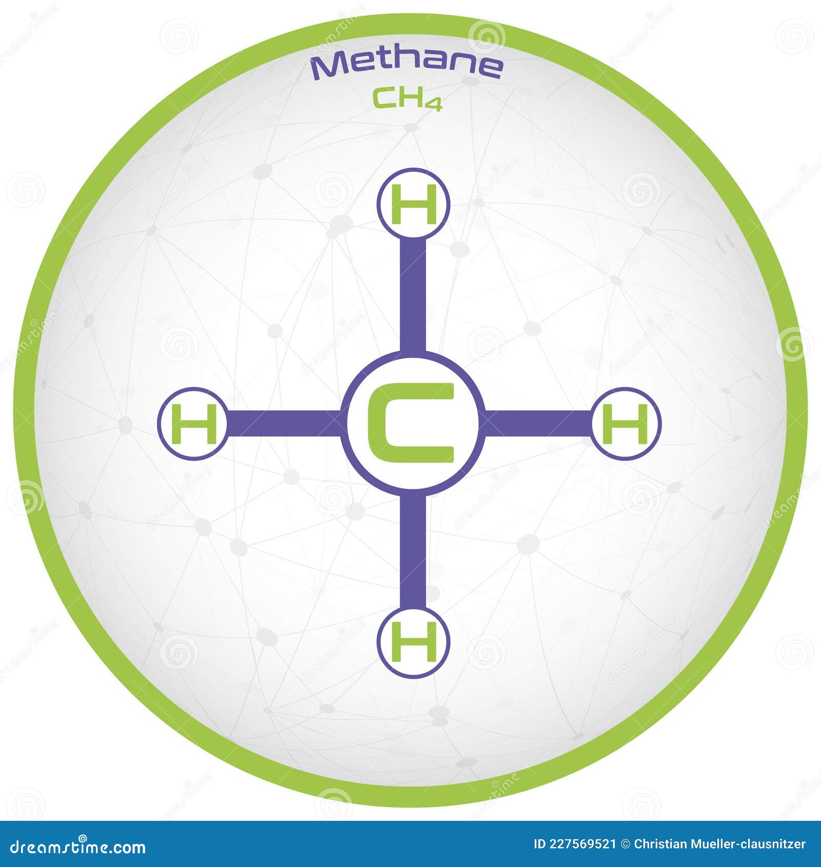 Infographic of the Molecule of Methane Stock Vector - Illustration of ...