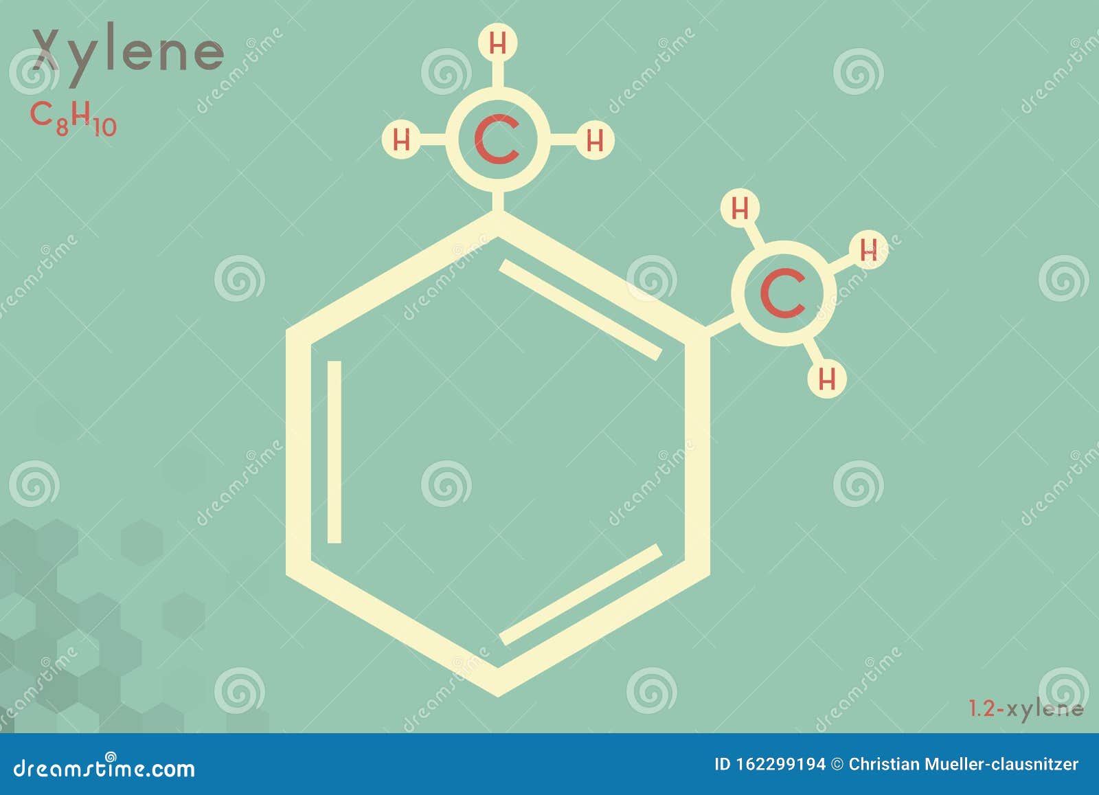 Infographic of the Molecule of Xylene Stock Vector - Illustration of ...