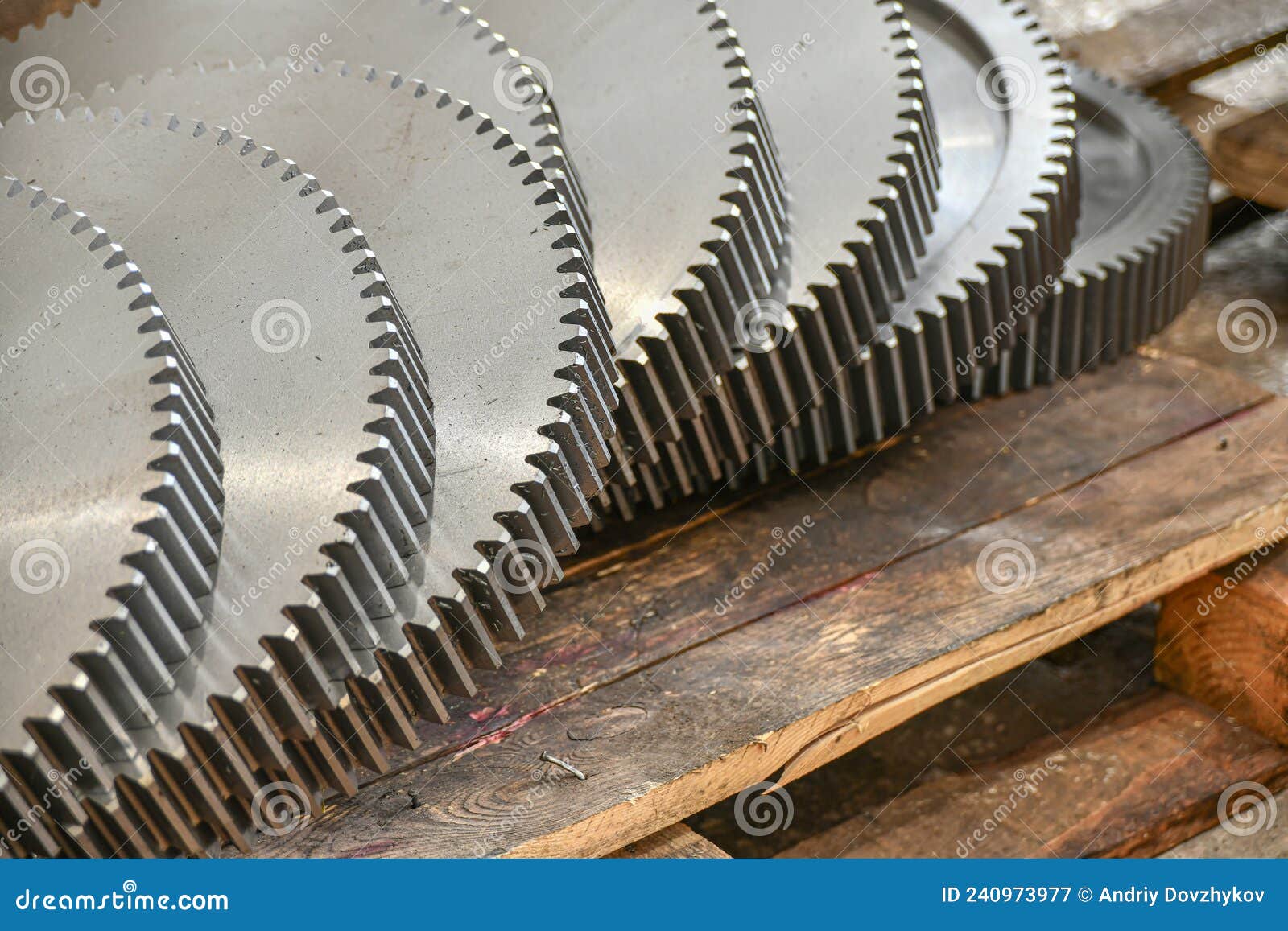 Large-diameter Disk Gears after Manufacturing on a Gear Cutting Machine ...