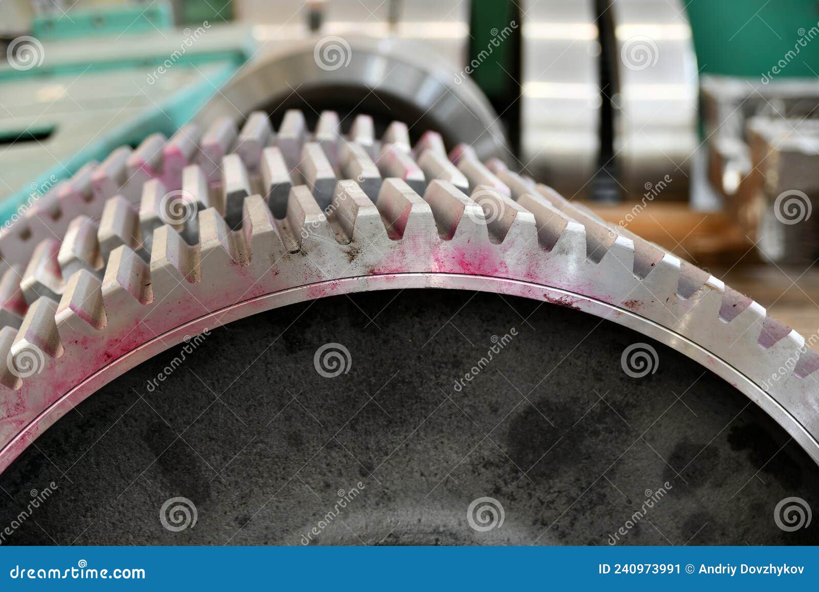Large-diameter Disk Gears after Manufacturing on a Gear Cutting Machine ...