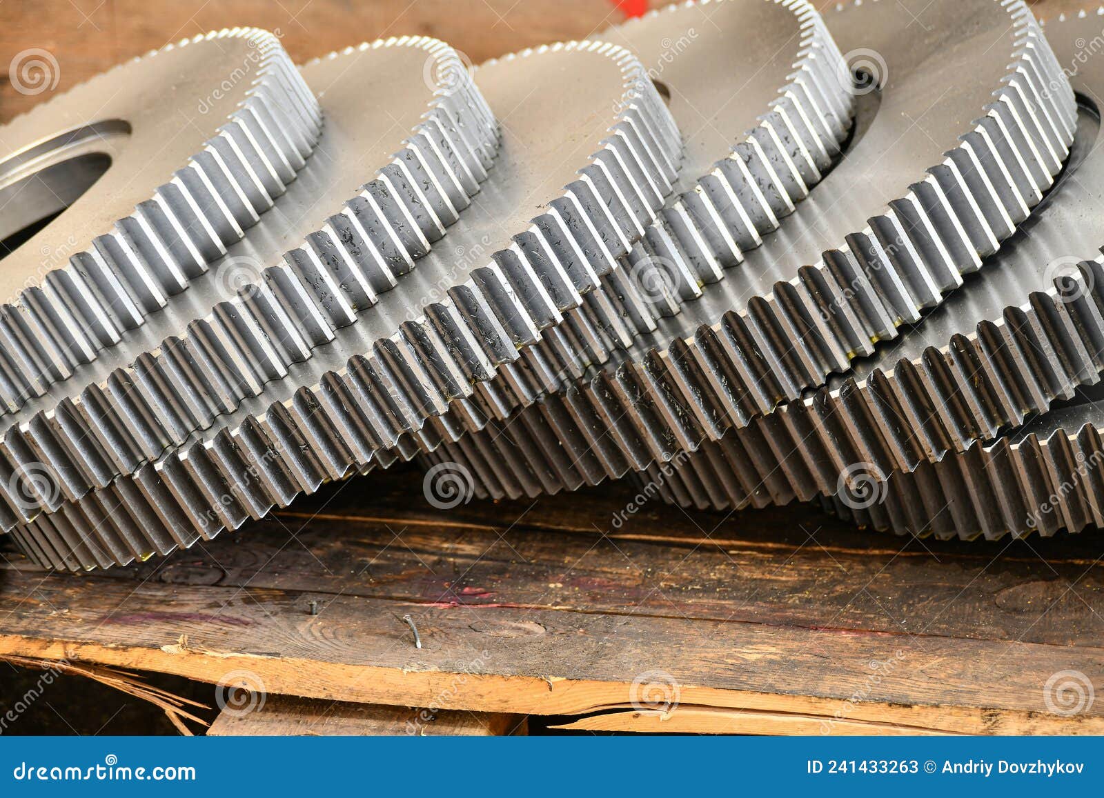 Large-diameter Disk Gears after Manufacturing on a Gear Cutting Machine ...