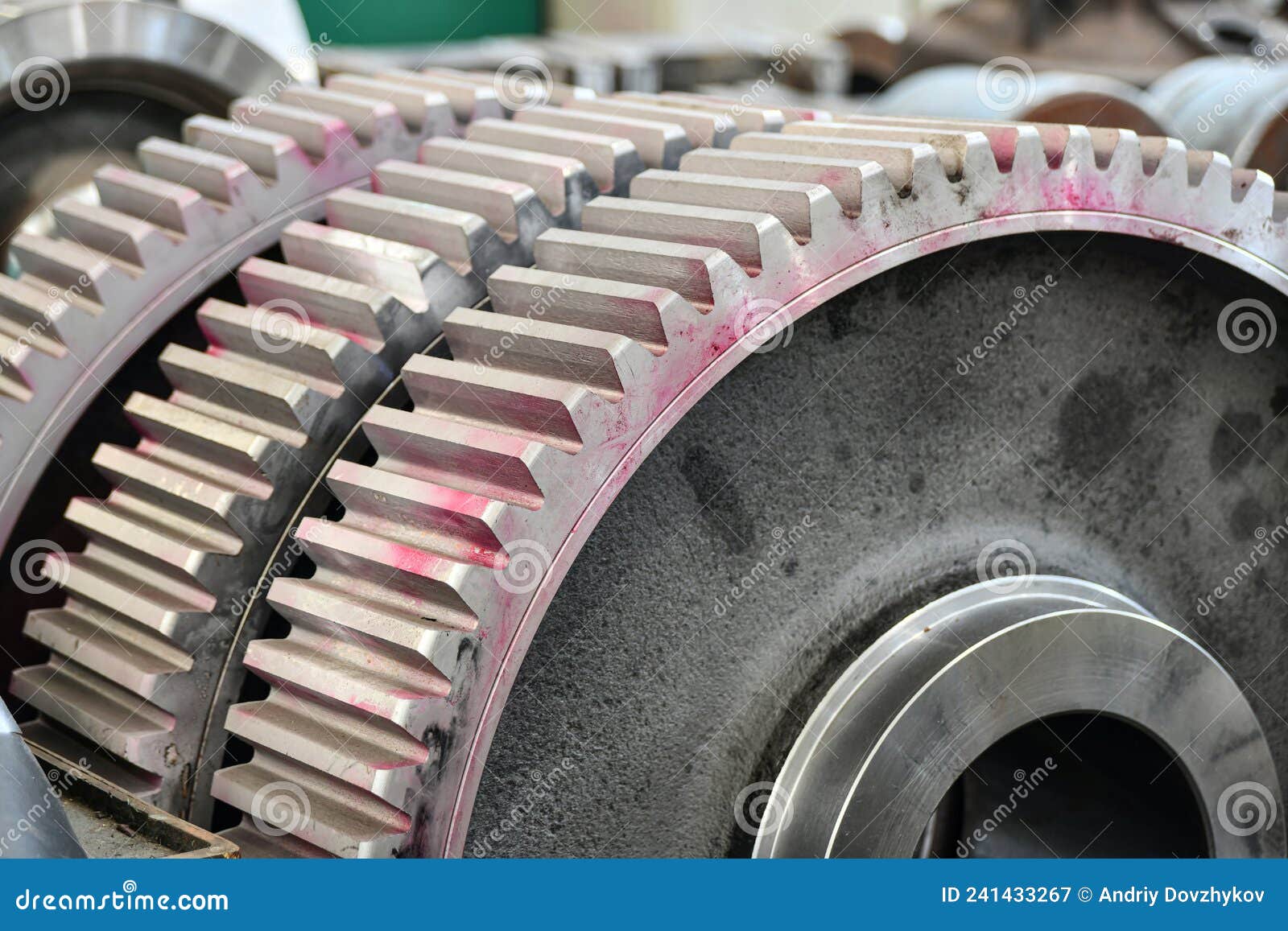 Large-diameter Disk Gears after Manufacturing on a Gear Cutting Machine ...