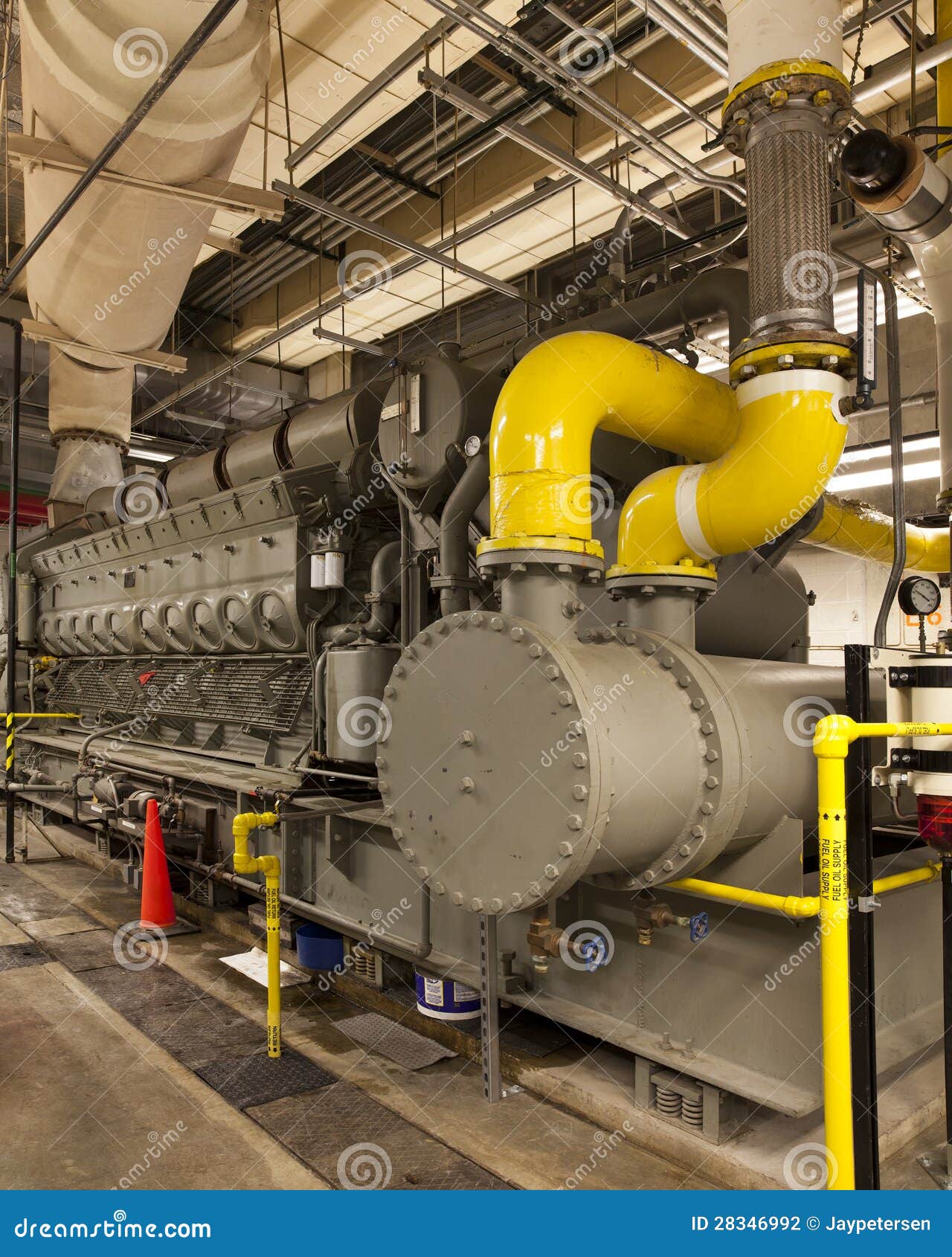 Large Diesel generator stock photo. Image of plant, power - 28346992