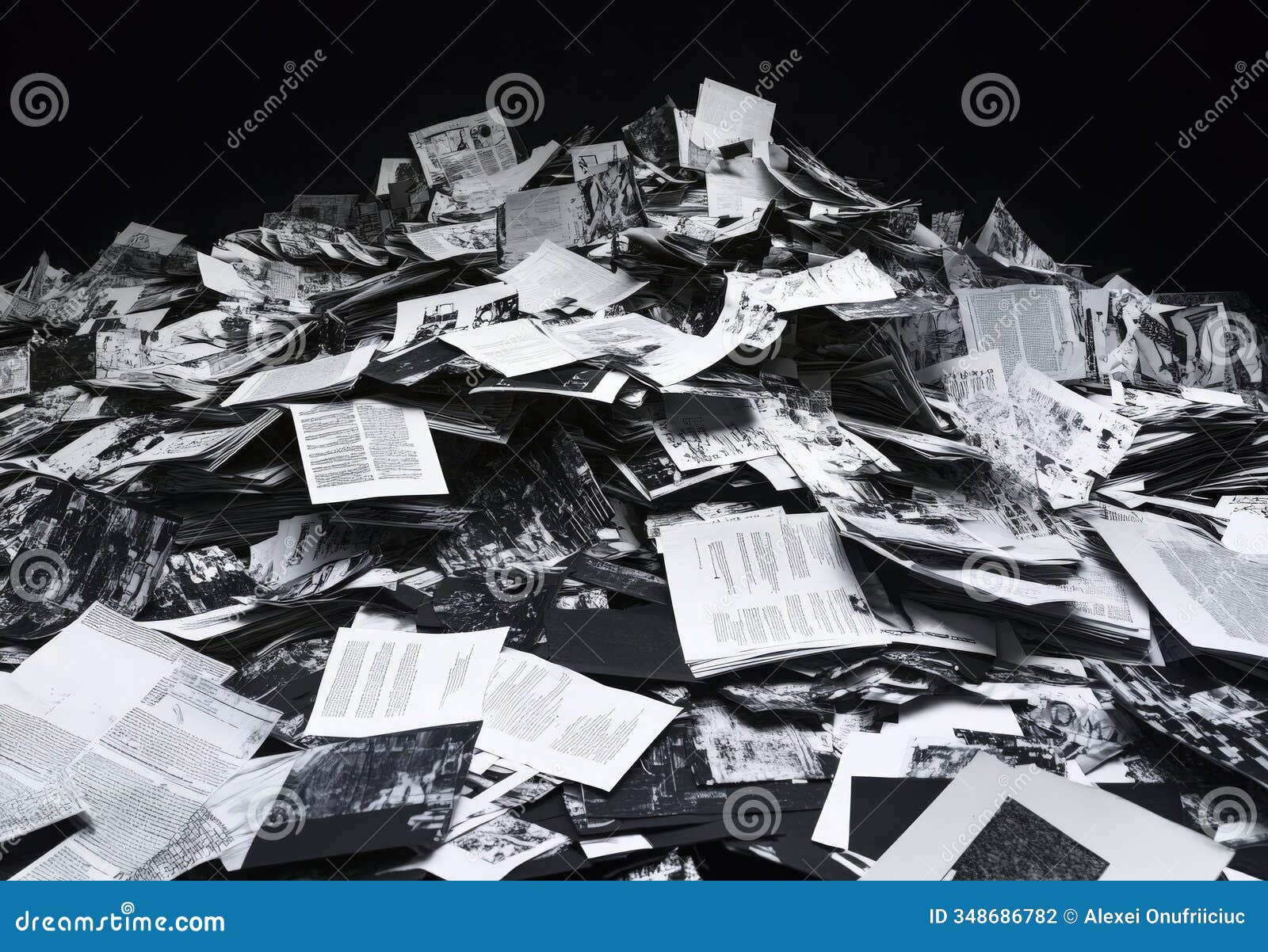 A Large, Disorganized Pile of Papers is Currently Laying on the Ground ...