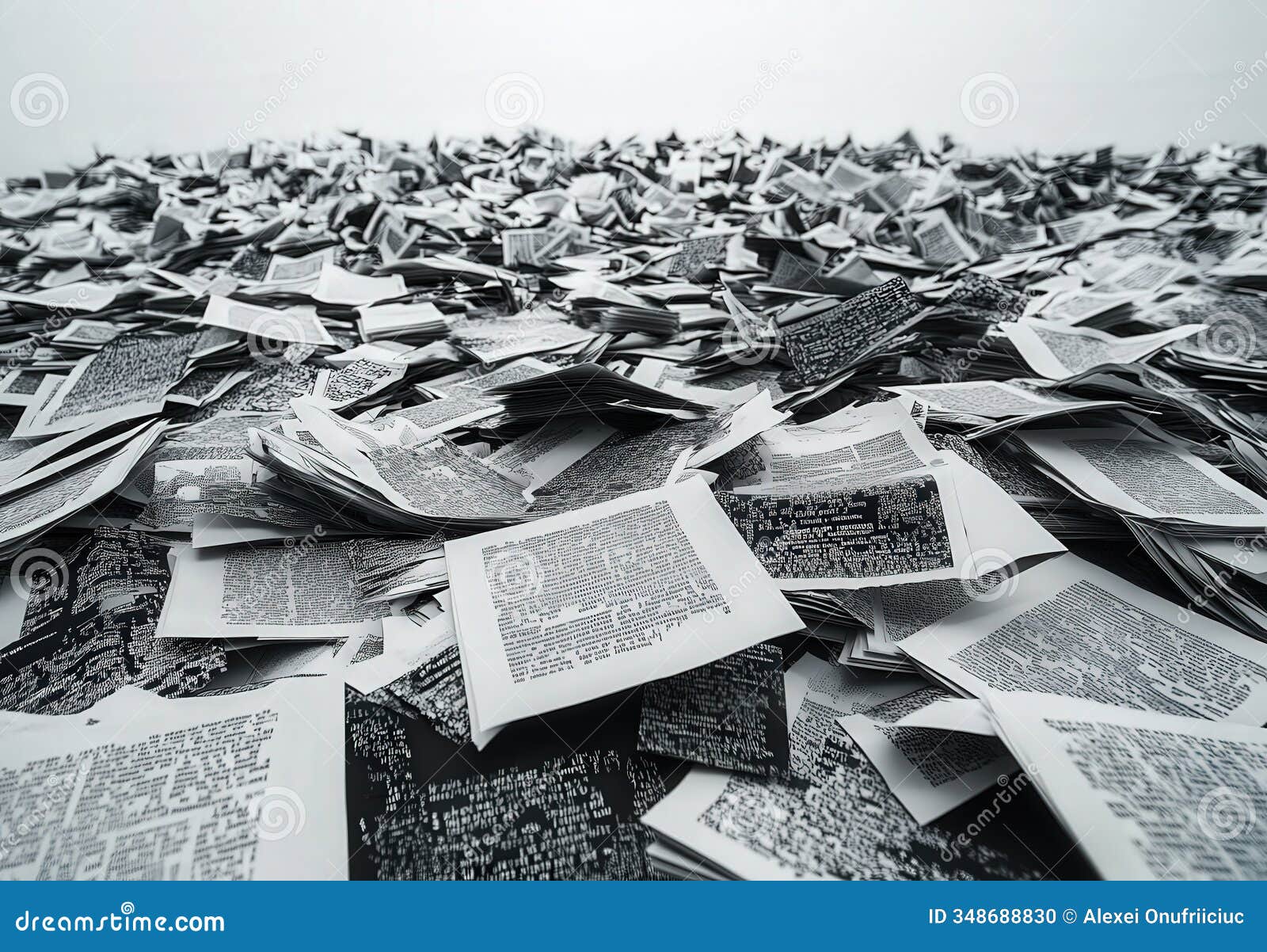 A Large, Disorganized Pile of Papers is Currently Laying on the Ground ...