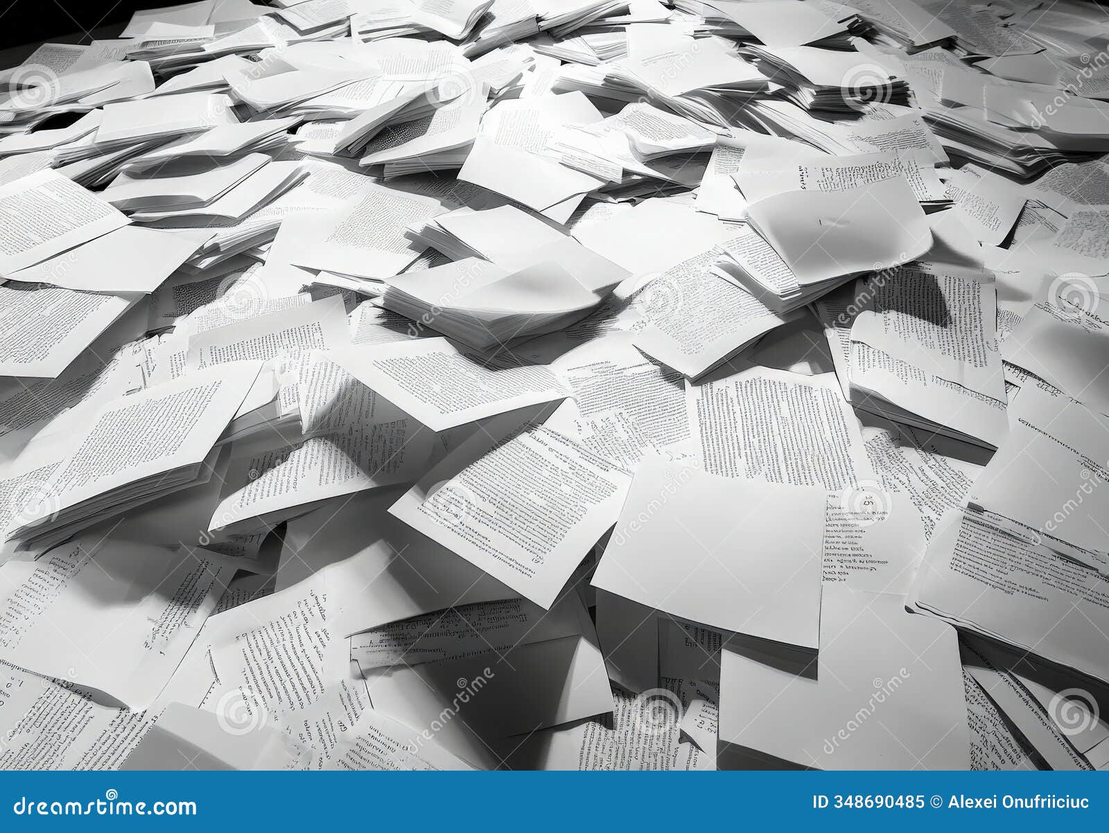 A Large, Disorganized Pile of Papers is Currently Laying on the Ground ...