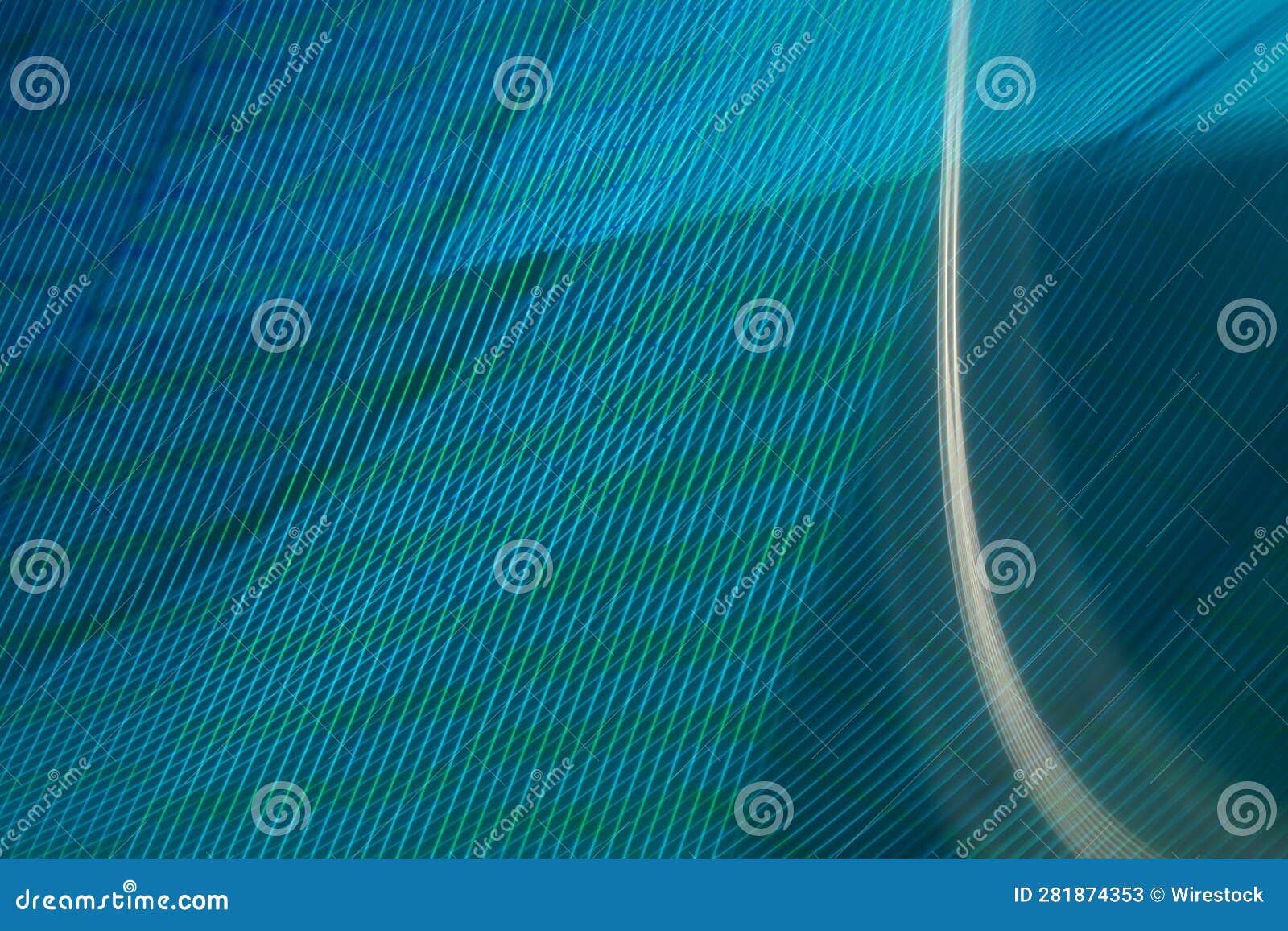 Large Display Featuring a Pattern of Blue Lights Radiating Outward ...