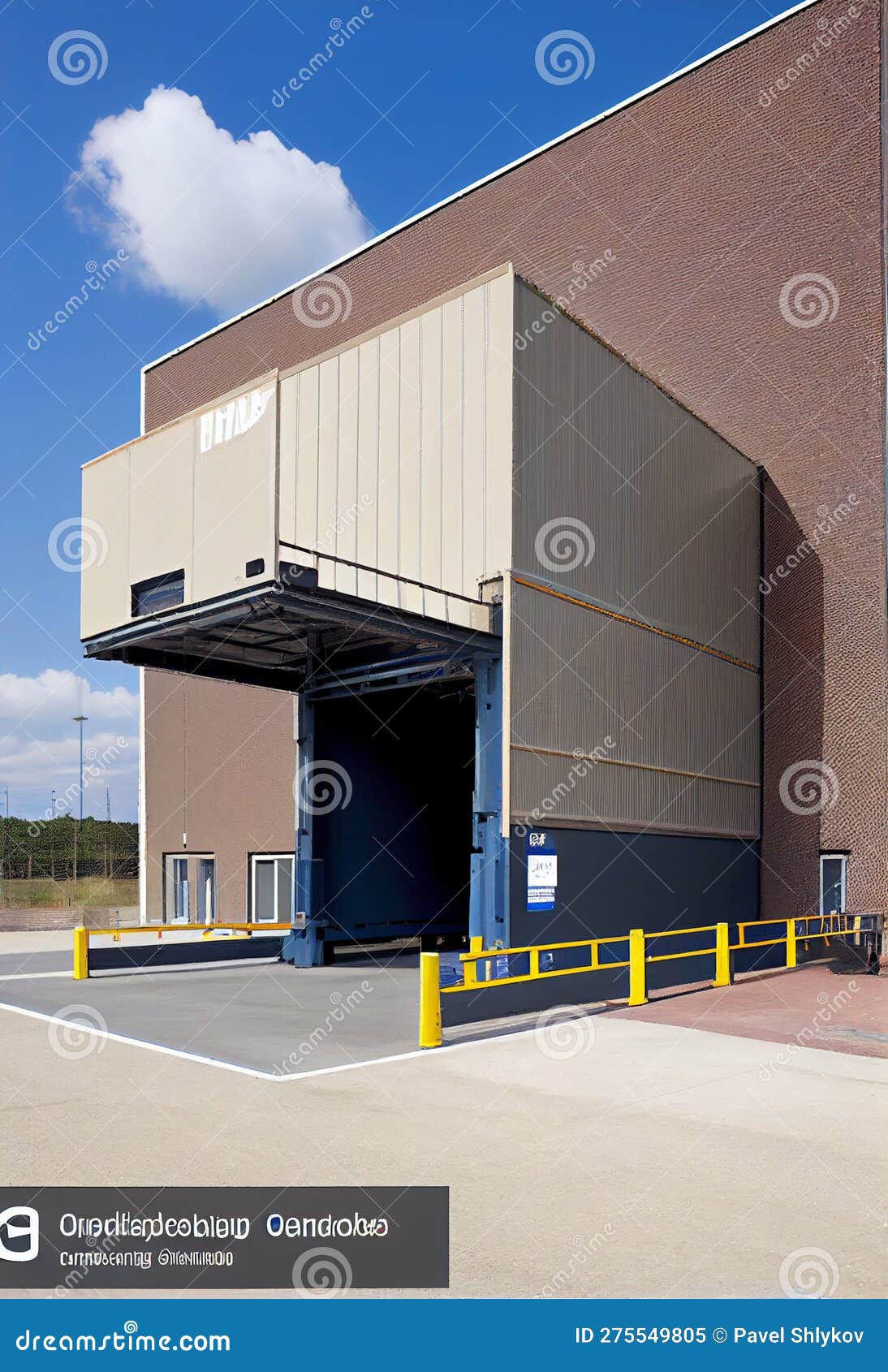 Large Distribution Warehouse with Gates for Loading Goods Stock ...