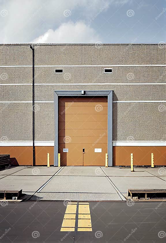 Large Distribution Warehouse with Gates for Loading Goods Stock ...
