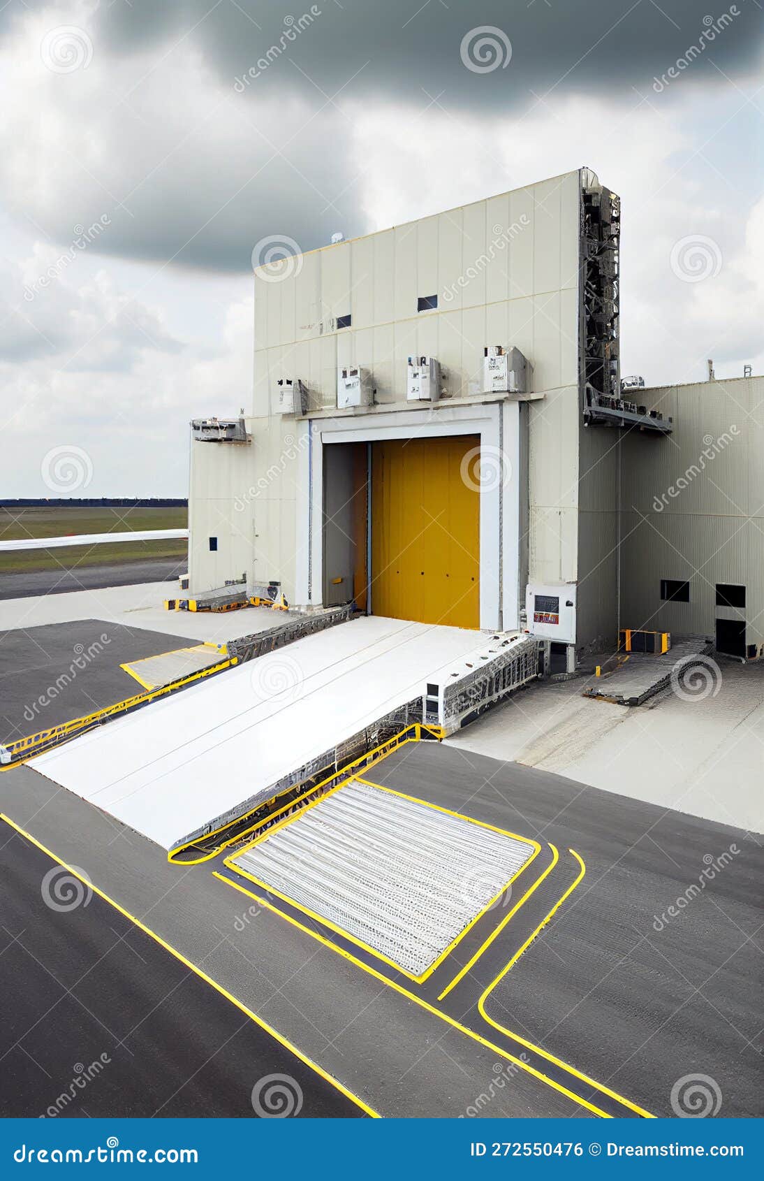 Large Distribution Warehouse with Gates for Loading Goods Stock ...