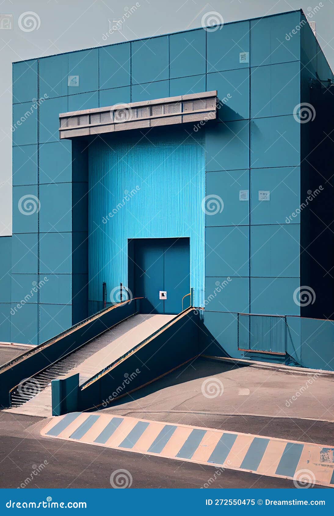 Large Distribution Warehouse with Gates for Loading Goods Stock ...