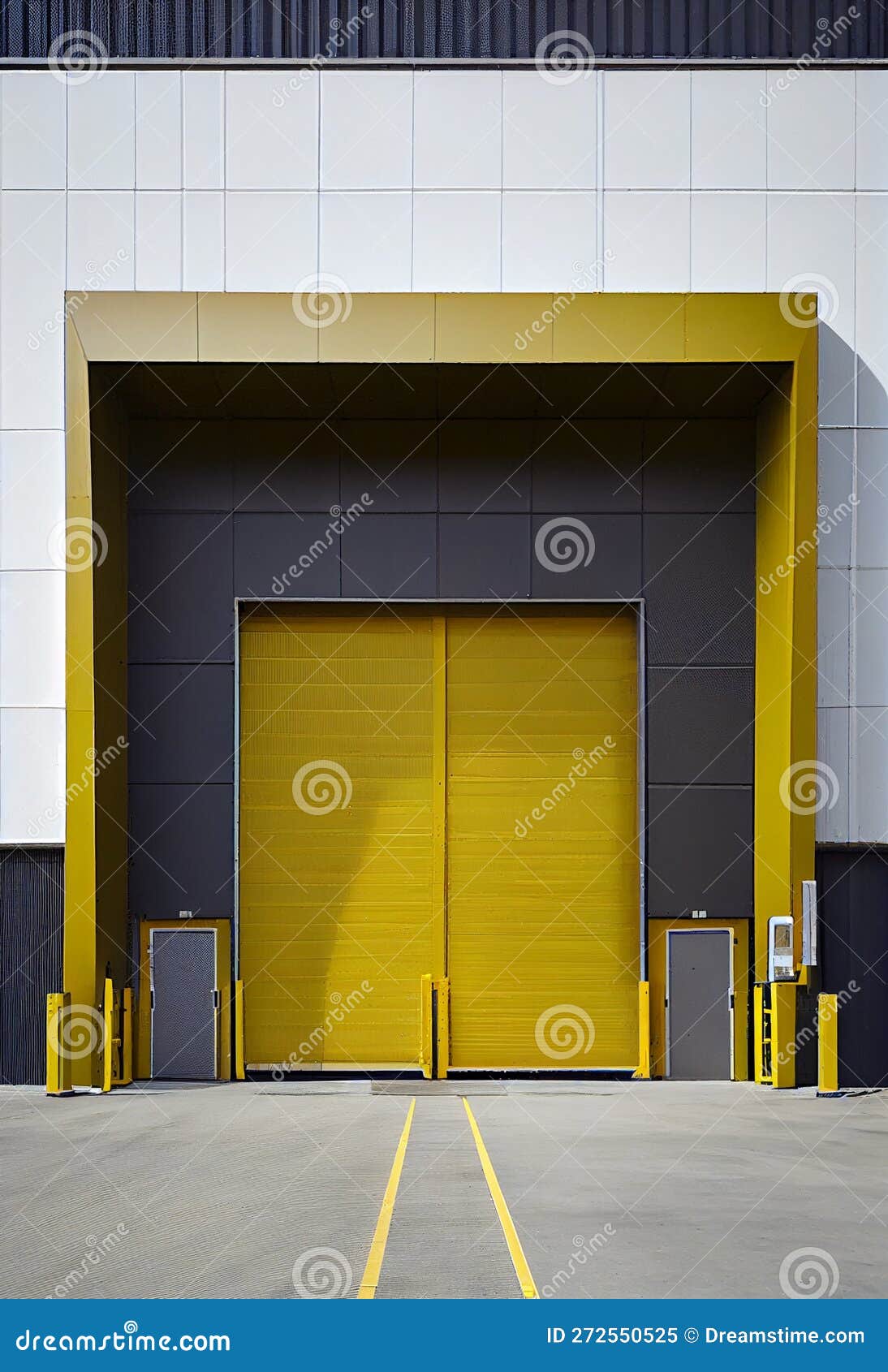 Large Distribution Warehouse with Gates for Loading Goods Stock ...