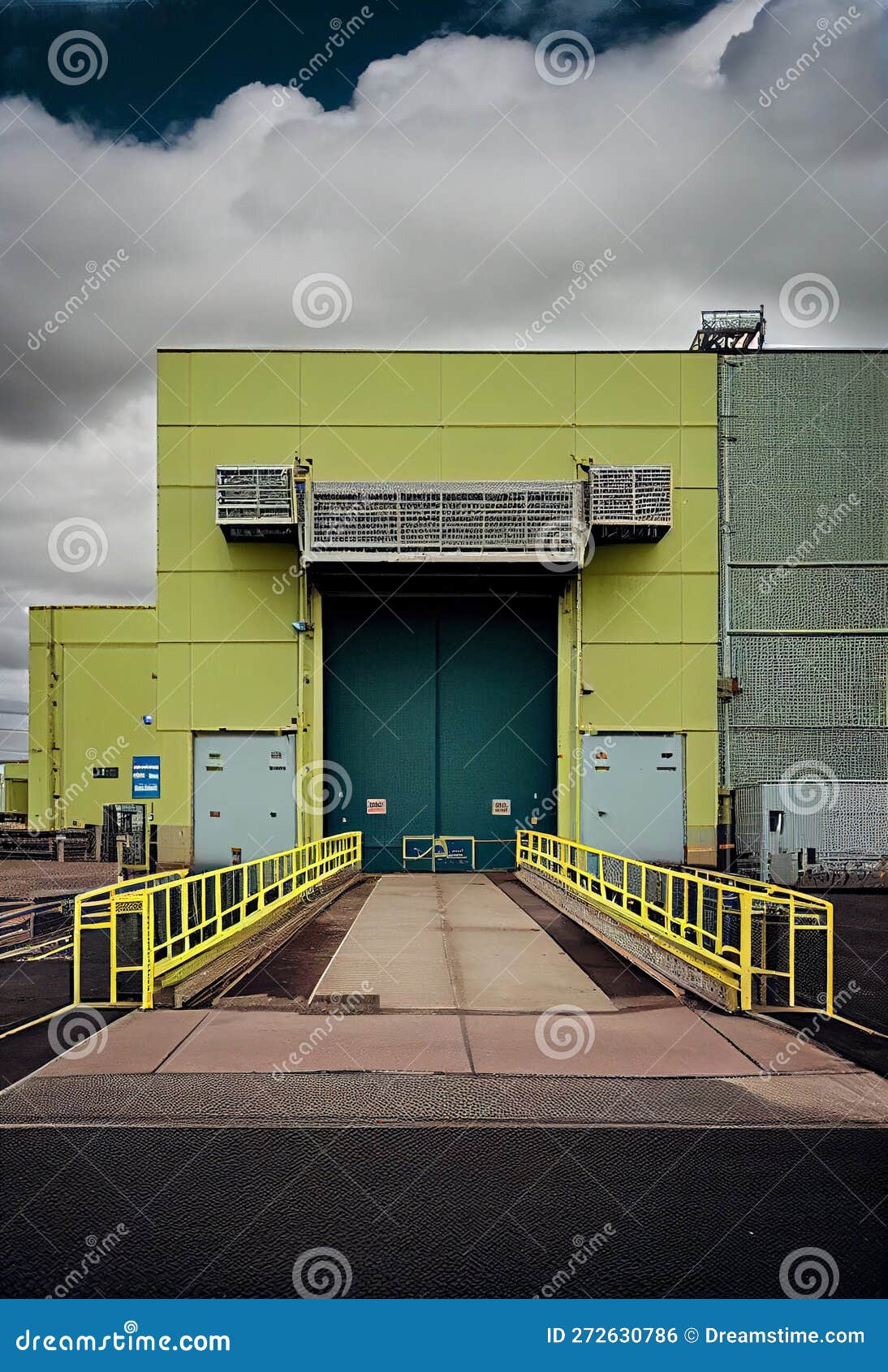Large Distribution Warehouse with Gates for Loading Goods Stock ...