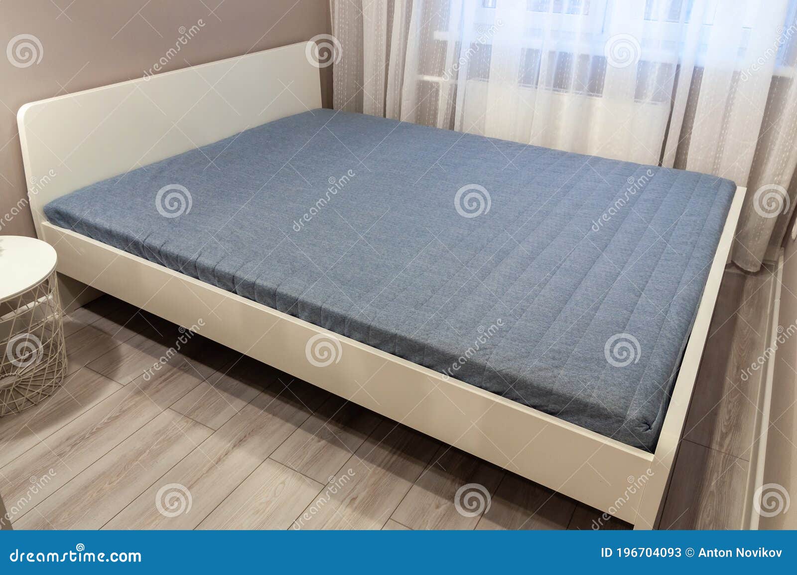 Large Double Bed in a Hotel Stock Image - Image of house, design: 196704093