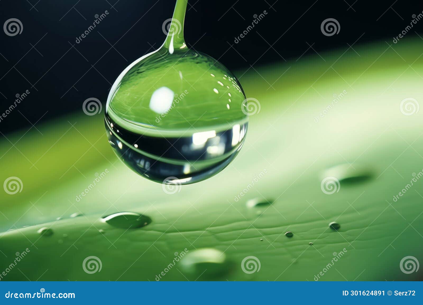 A Large Drop of Water Falls in the Water Stock Image - Image of closeup ...
