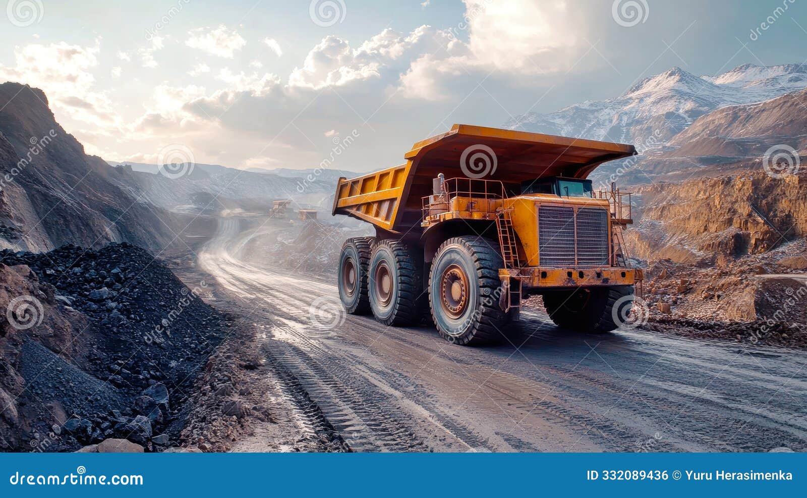 Dynamic Coal Mine: Heavy Trucks, Excavators Epitomize Thriving Mining ...