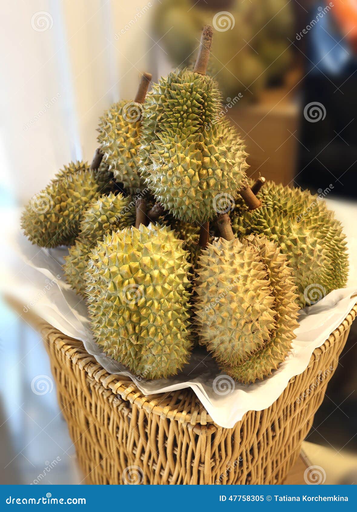 Large durians stock image. Image of textured, fresh, product - 47758305