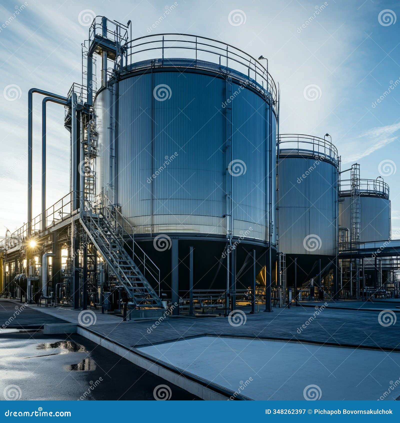 Biofuel Storage Green Ecological Biodiesel Biogas Gasoline Gas Fuel ...