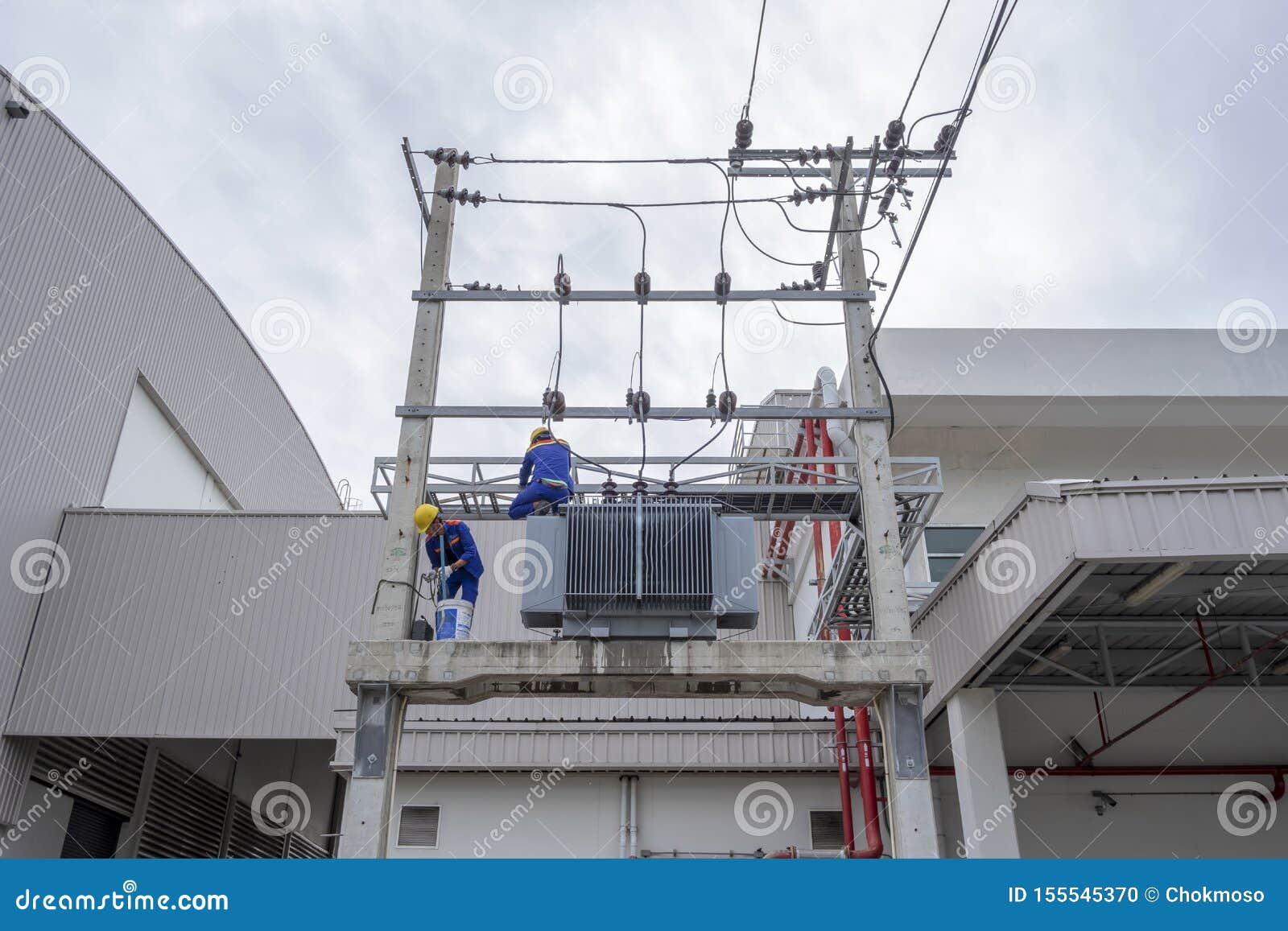 Large Electric Transformers Editorial Image - Image of factory ...