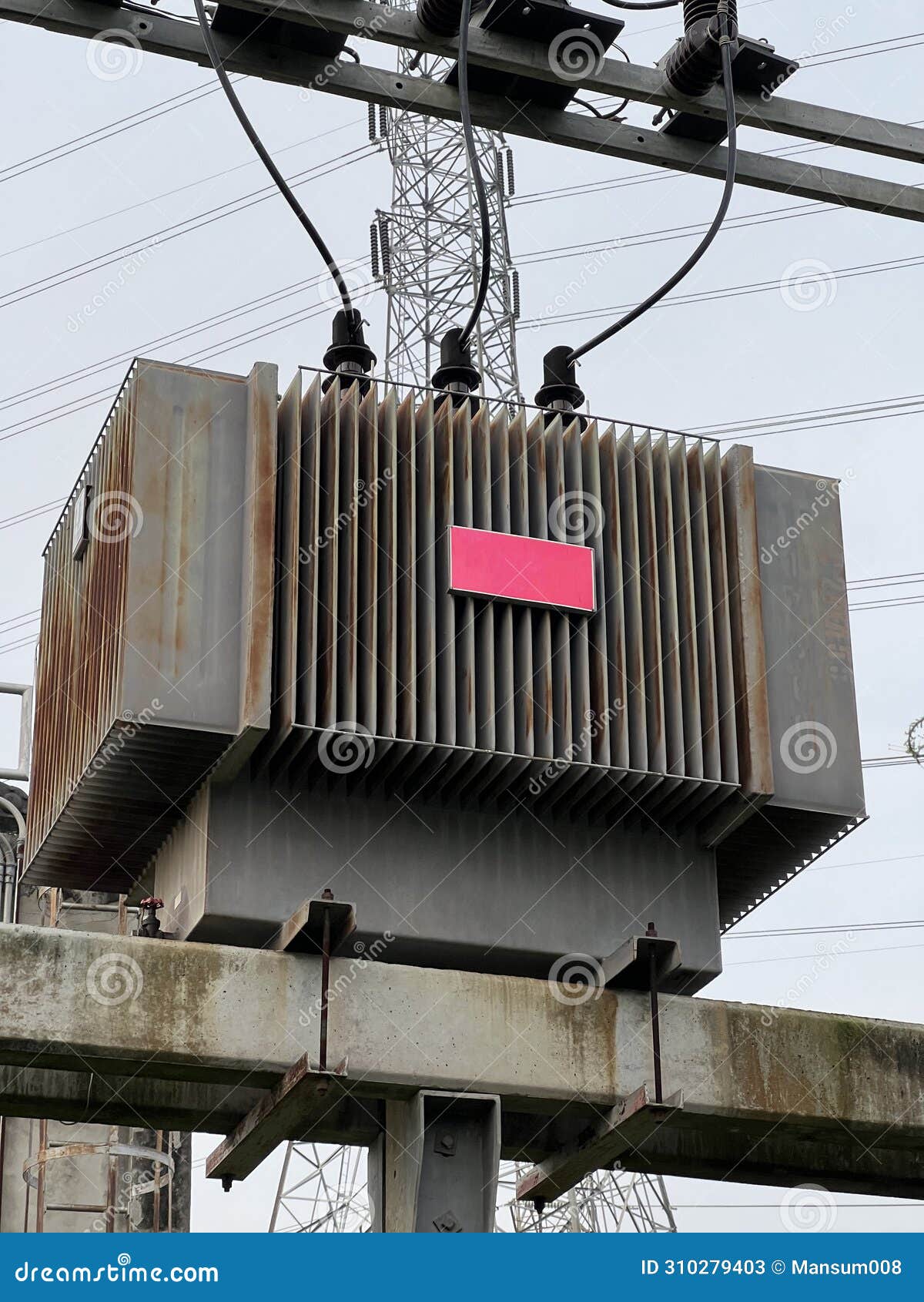 Large Electric Transformers are Used in Factories Stock Image - Image ...