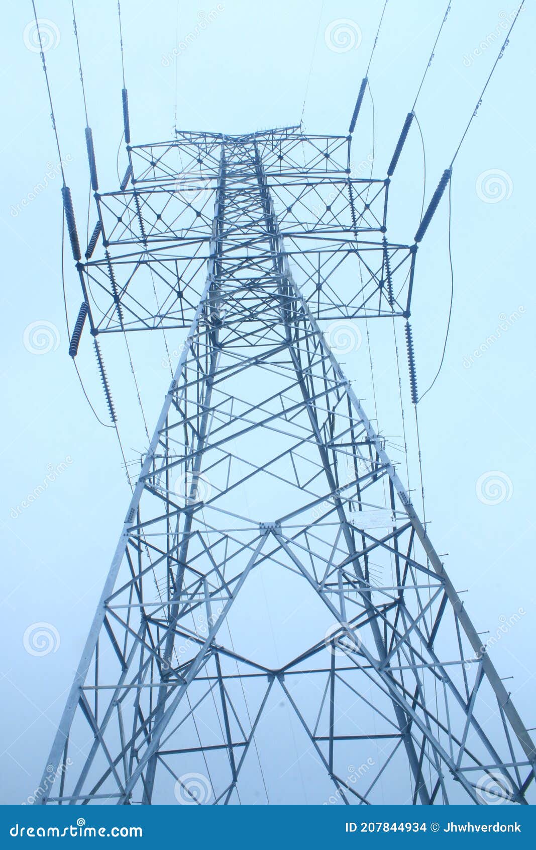 A Large Electricity Pole Made of Metal Stock Photo - Image of generator ...