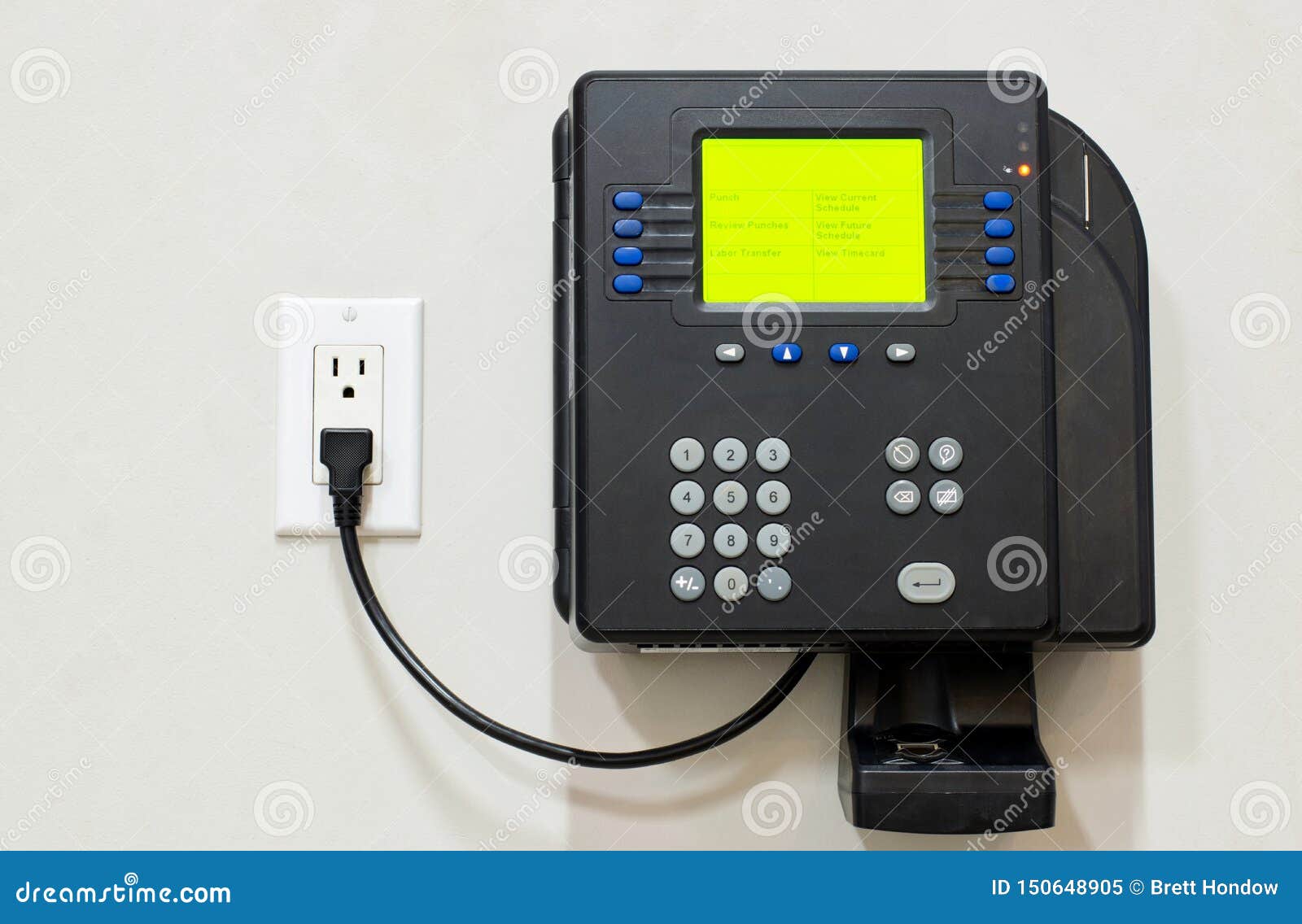 Modern Time Clock on a Wall. Editorial Image - Image of connection ...