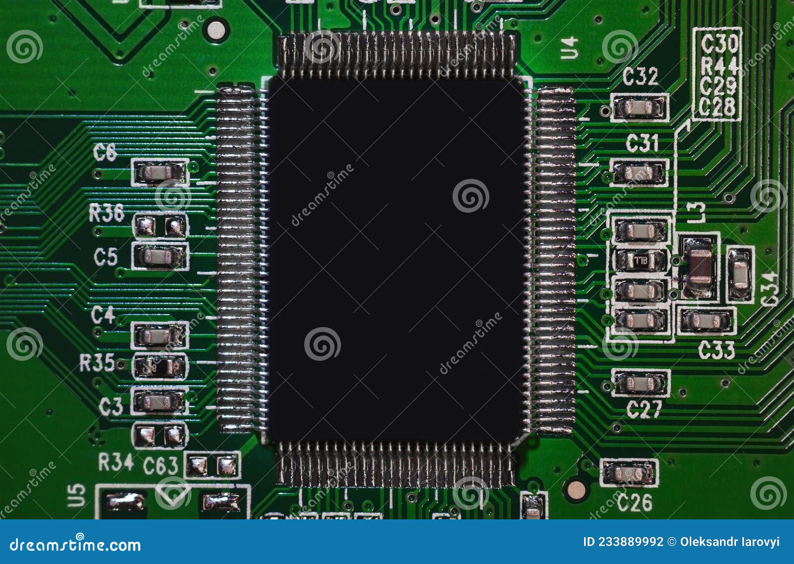 Large Elements of the SSD Memory Storage for a Modern Microchip of a ...