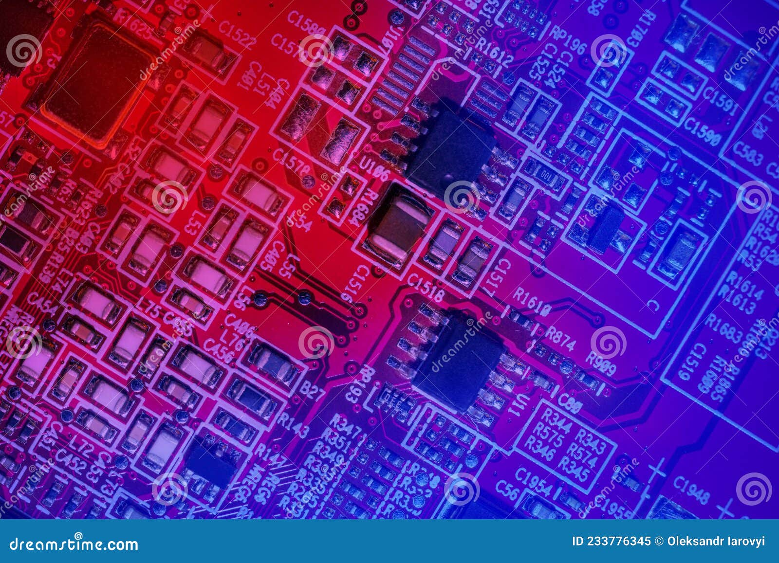 Large Elements of a Video Card for a Modern New Generation Microchip ...